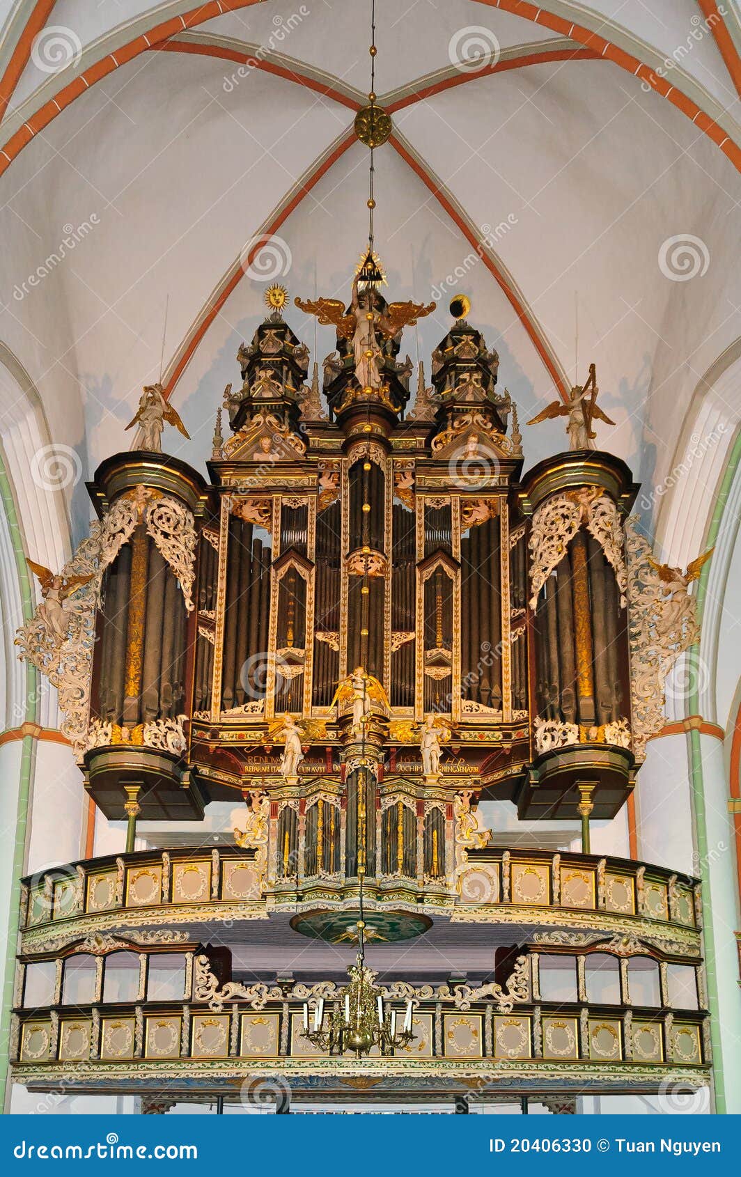 Church organ stock photo. Image of saxony, luneburg, church - 20406330