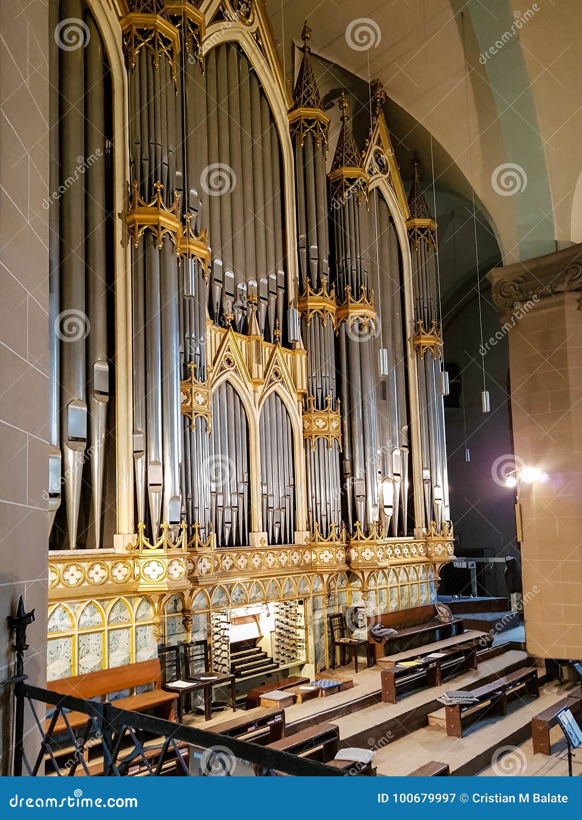Church organ stock image. Image of historical, spiritual - 100679997