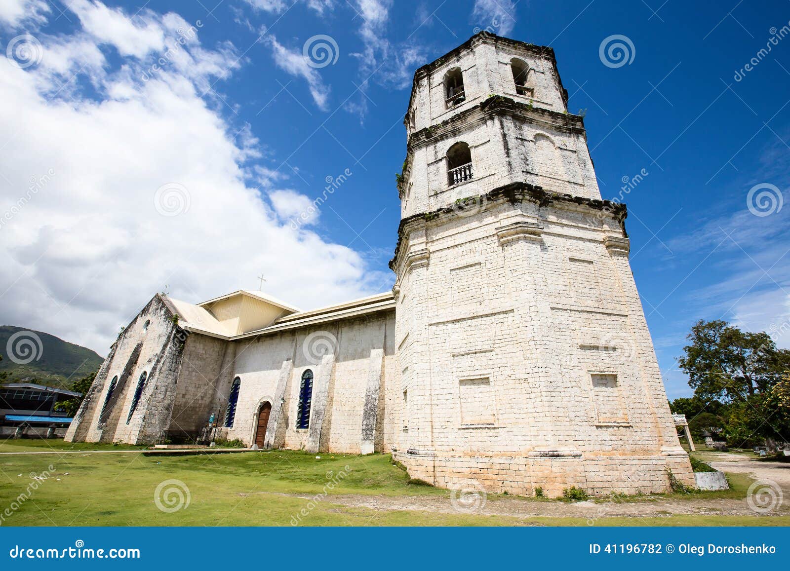 Church in the Oslob, Philippines. Stock Photo - Image of belief, gothic ...