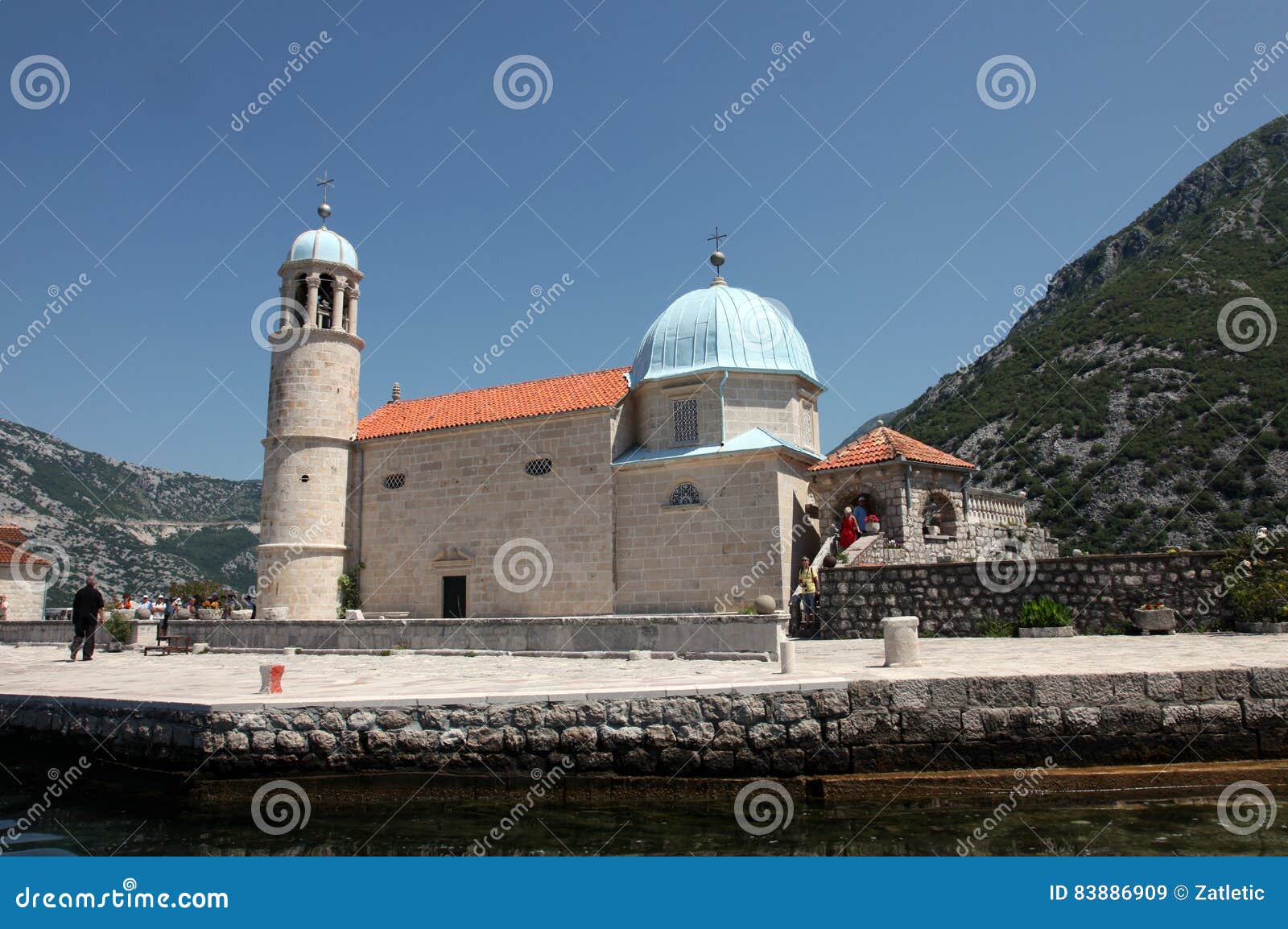 Church of Our Lady of the Rocks, Perast Editorial Stock Image - Image ...
