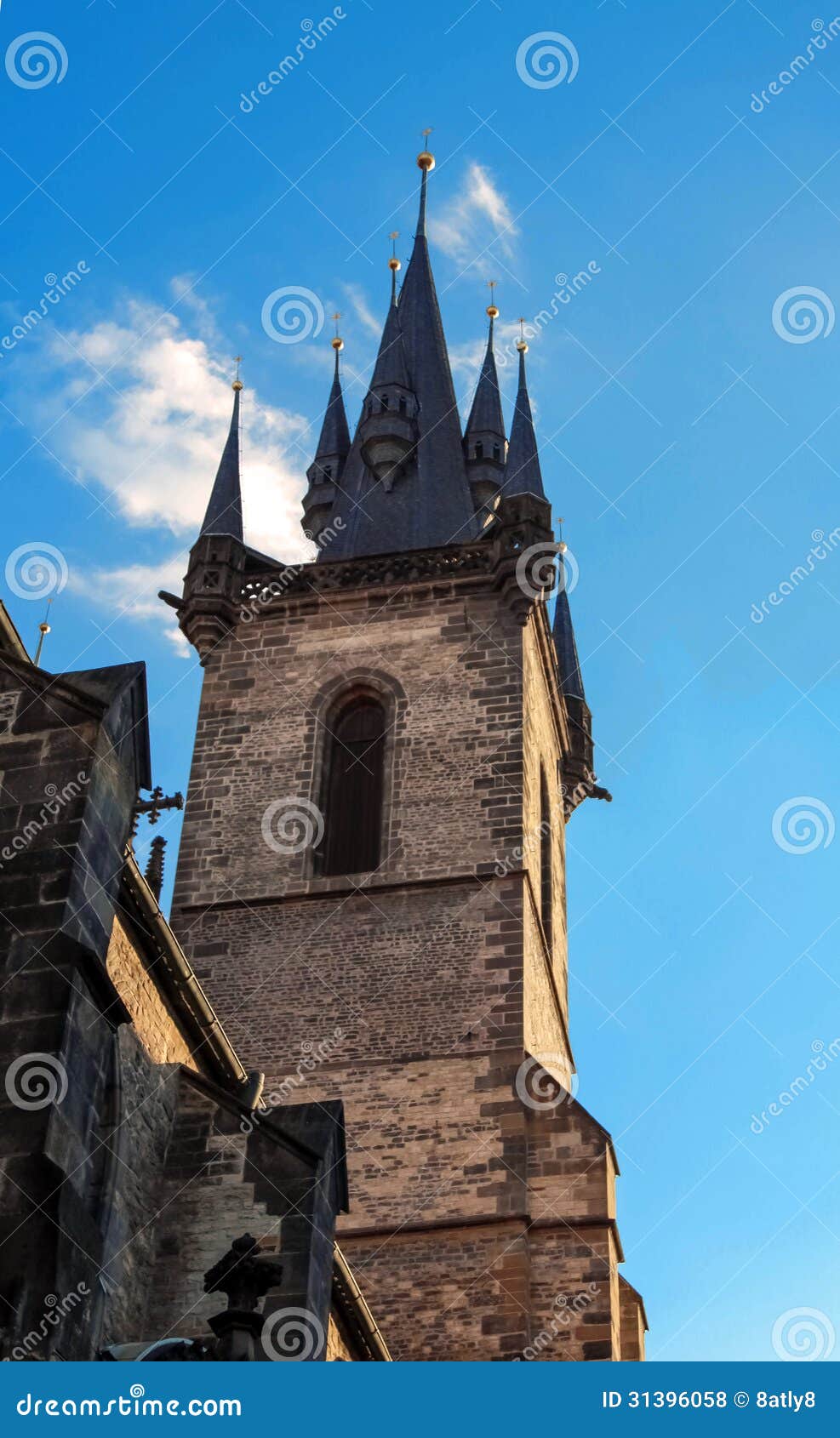 Church of Our Lady before Tyn Stock Photo - Image of architecture ...