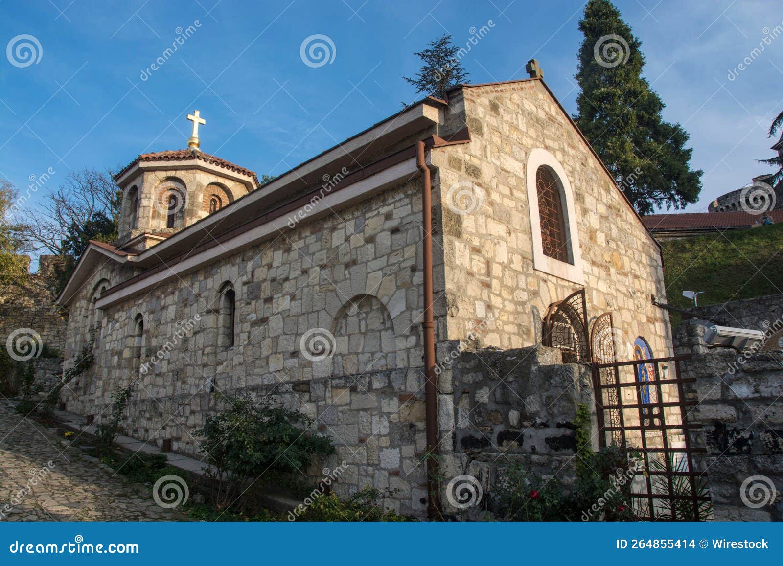Church Over a Background of a Sunny Sky Stock Photo - Image of ...