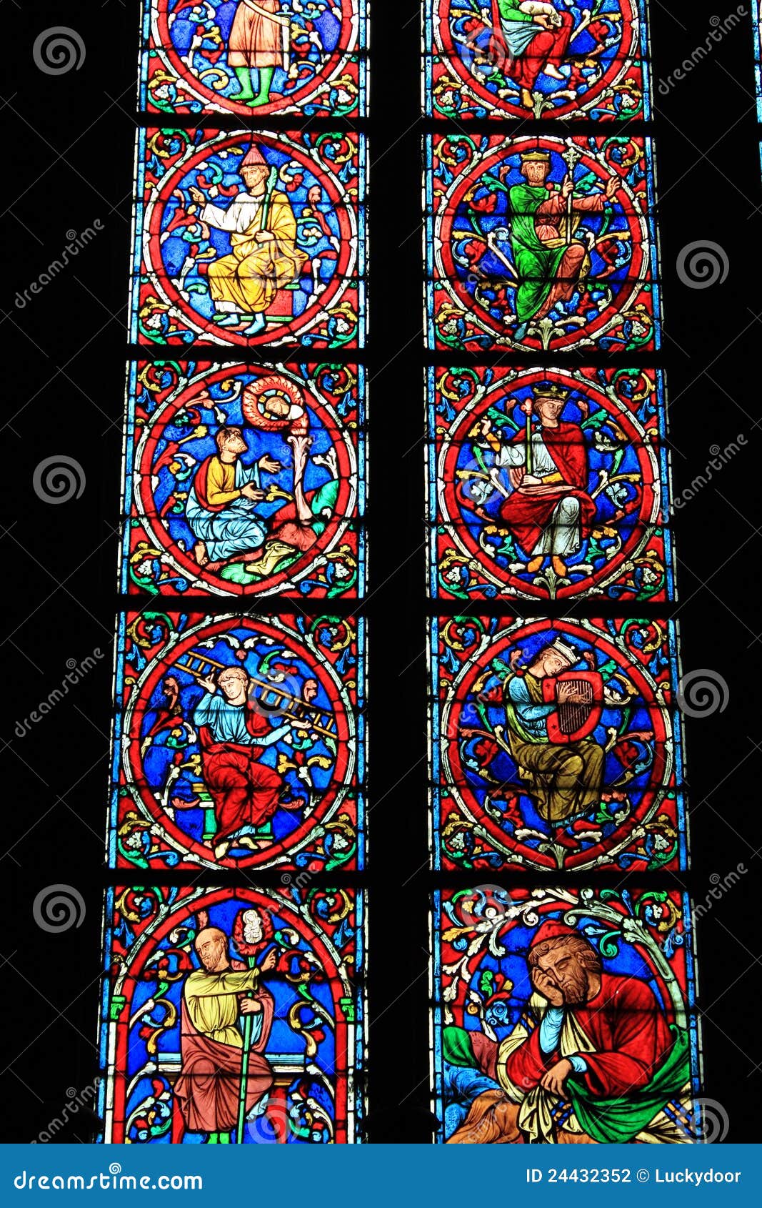 Church Painted Windows stock photo. Image of western - 24432352