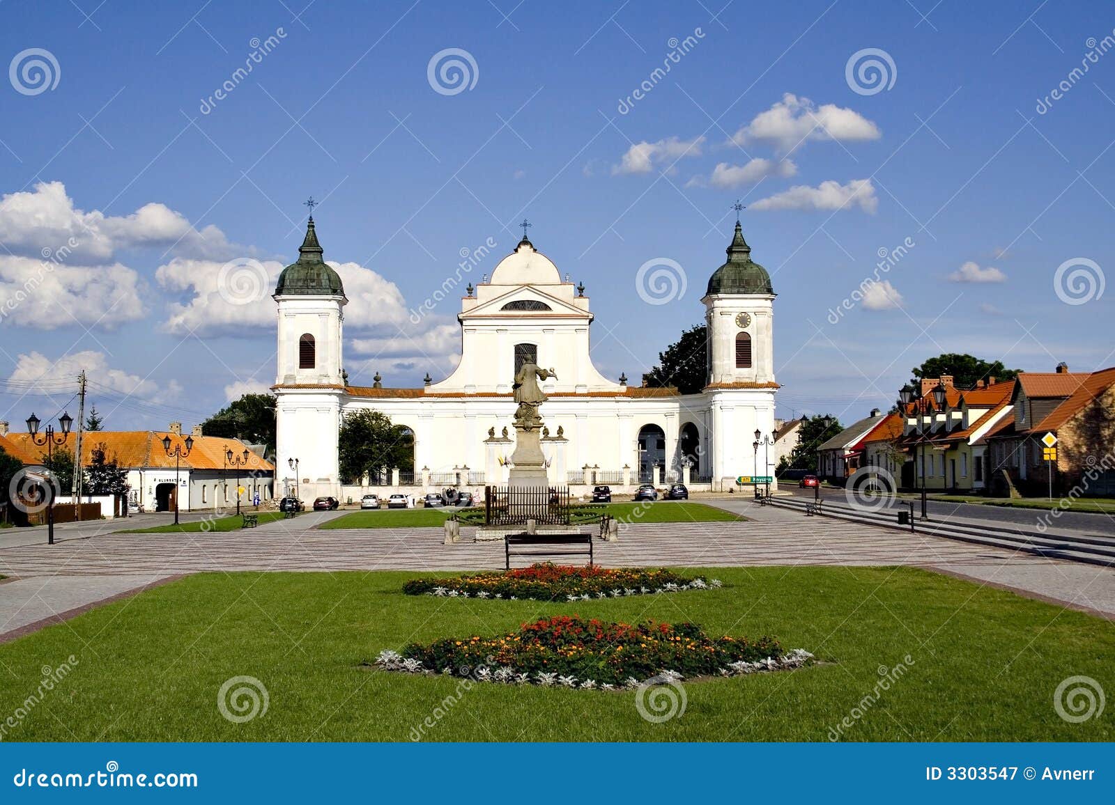 Church park stock image. Image of park, castle, bridge - 3303547