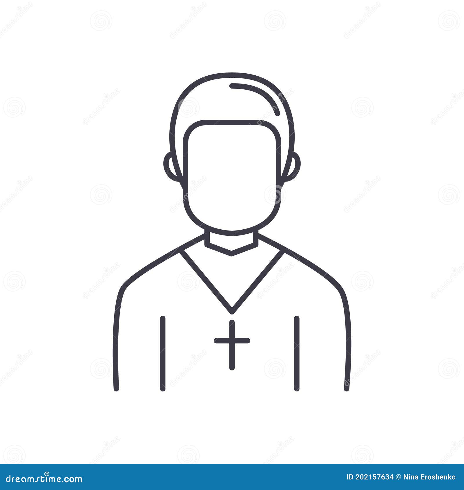 Linear Pastor Icon From Birthday Party Outline Collection. Thin Line ... Linear Pastor Icon From Birthday Party Outline Collection. Thin Line ...