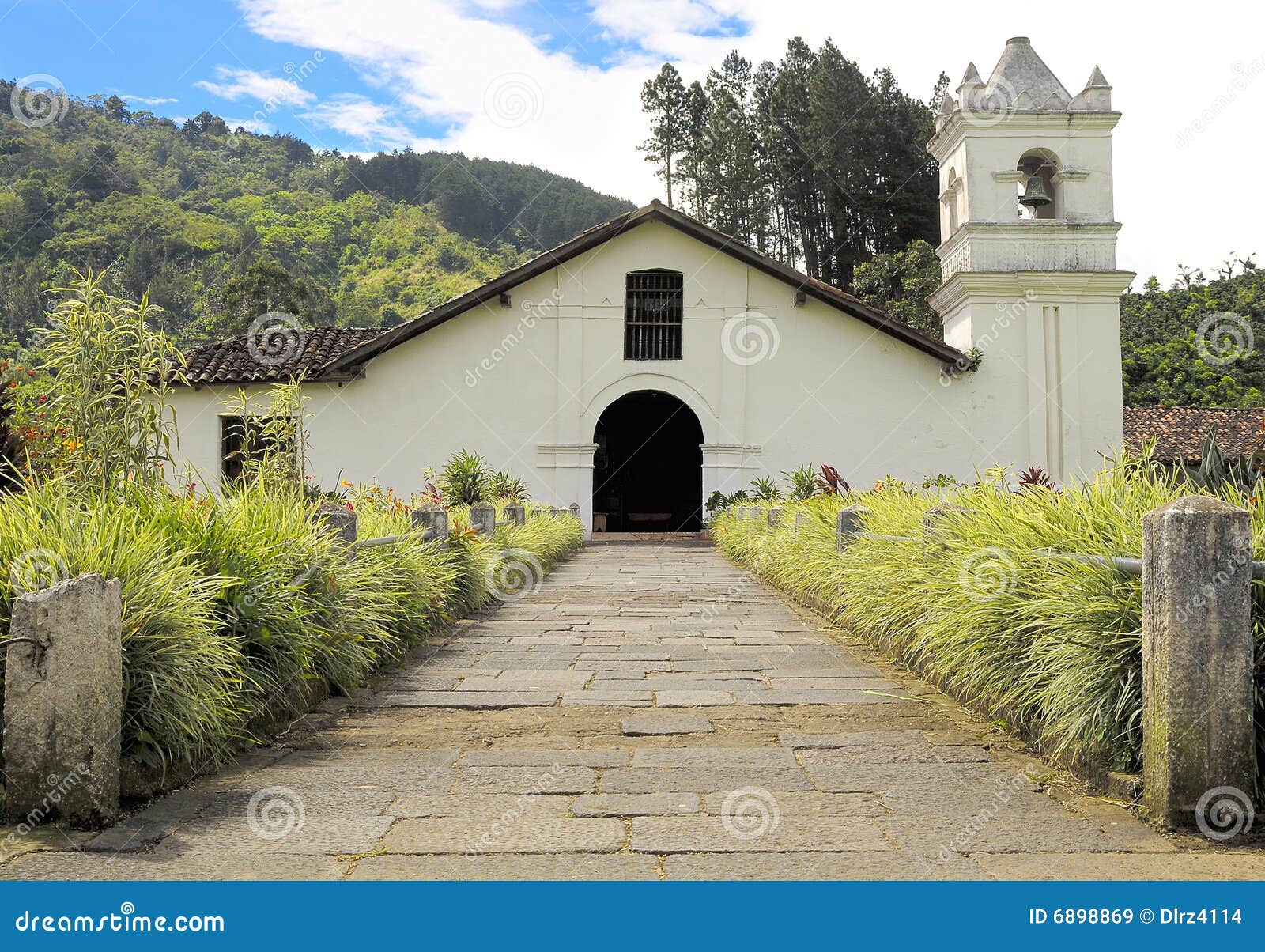 Church Pathway stock image. Image of religious, orosi - 6898869