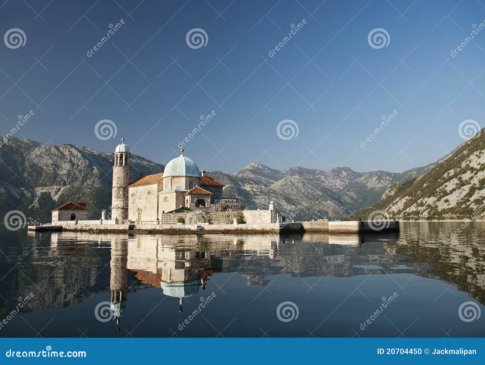 Church in Perast Kotor Bay Montenegro Stock Photo - Image of island ...