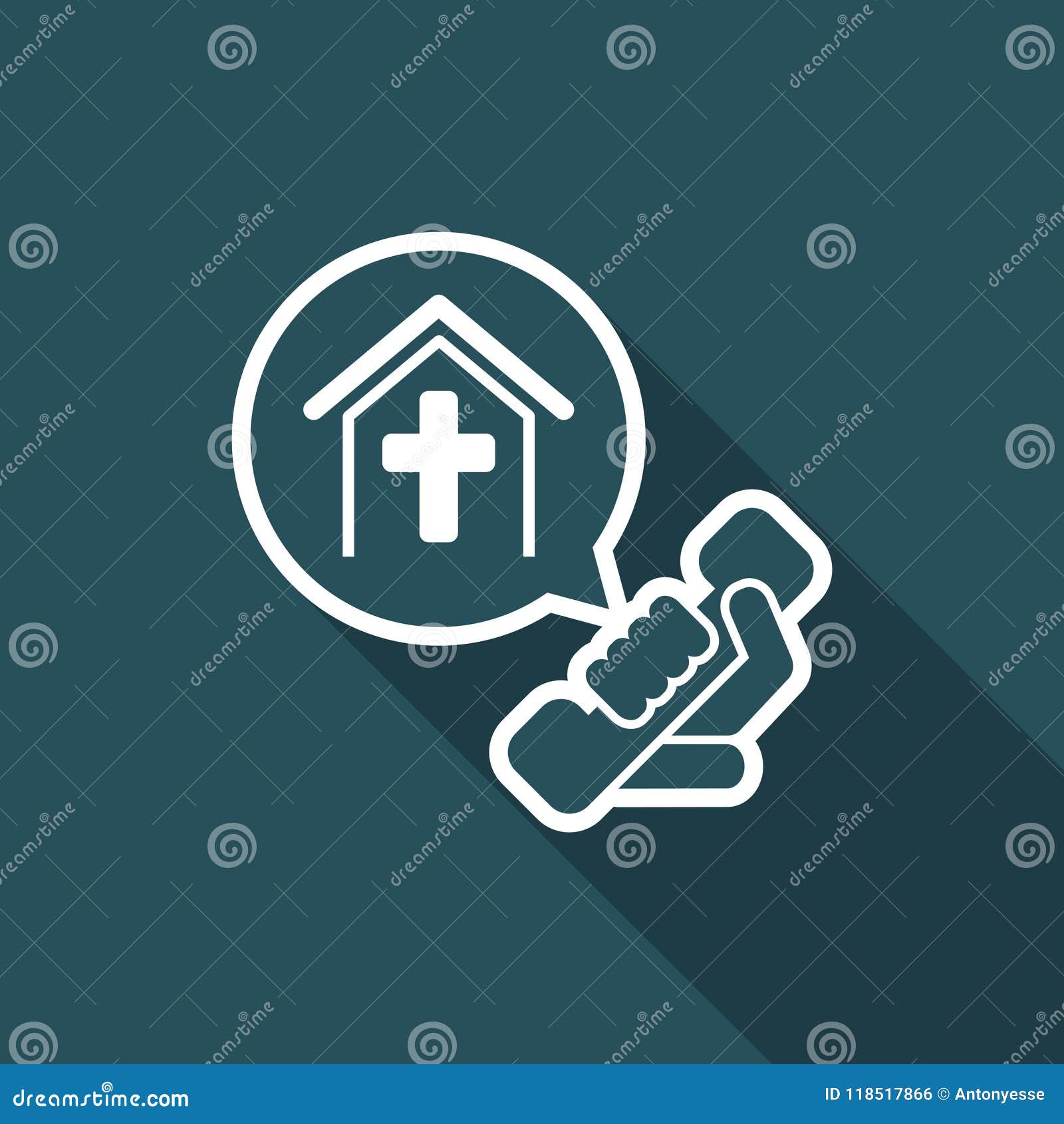 Church phone line stock vector. Illustration of christian - 118517866