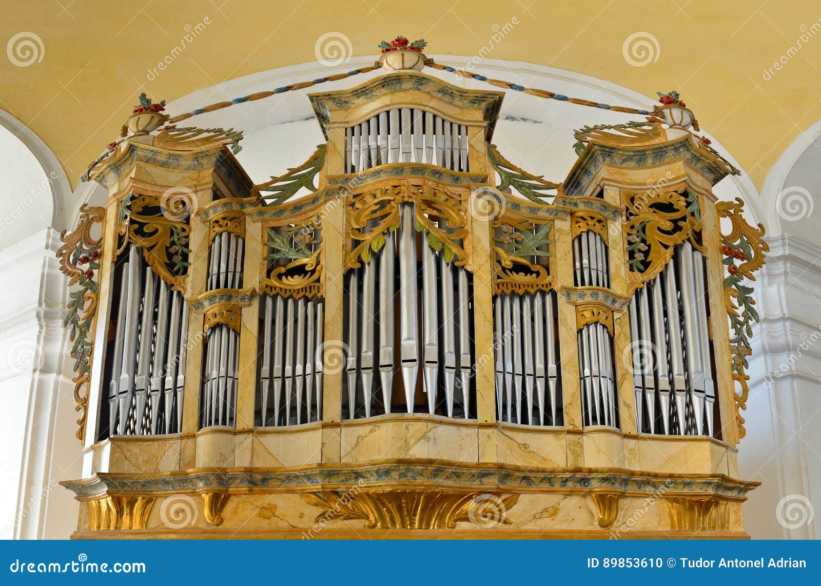 Church pipe organ stock photo. Image of tube, historic - 89853610