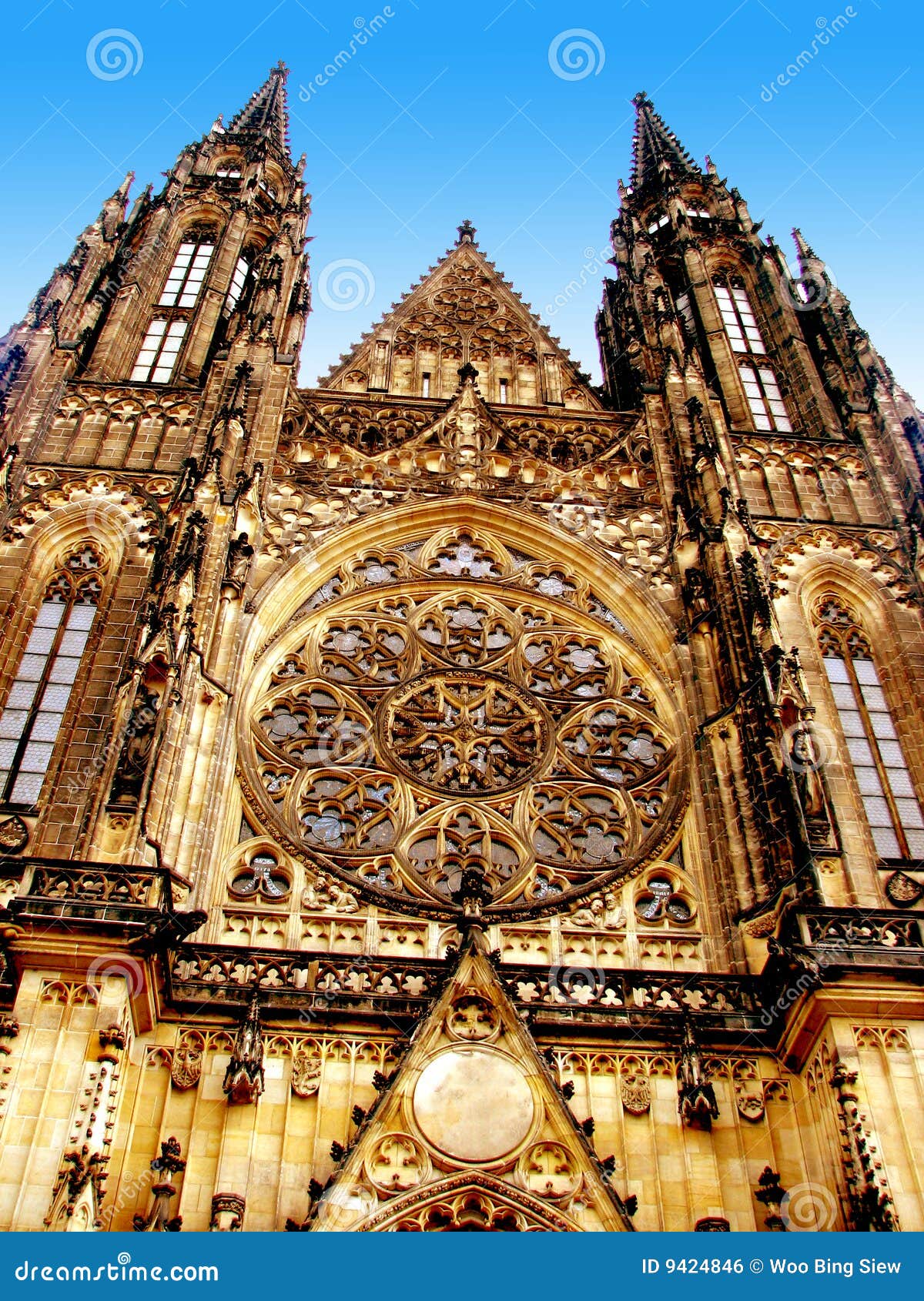 Church in Prague stock photo. Image of czech, blue, europe - 9424846