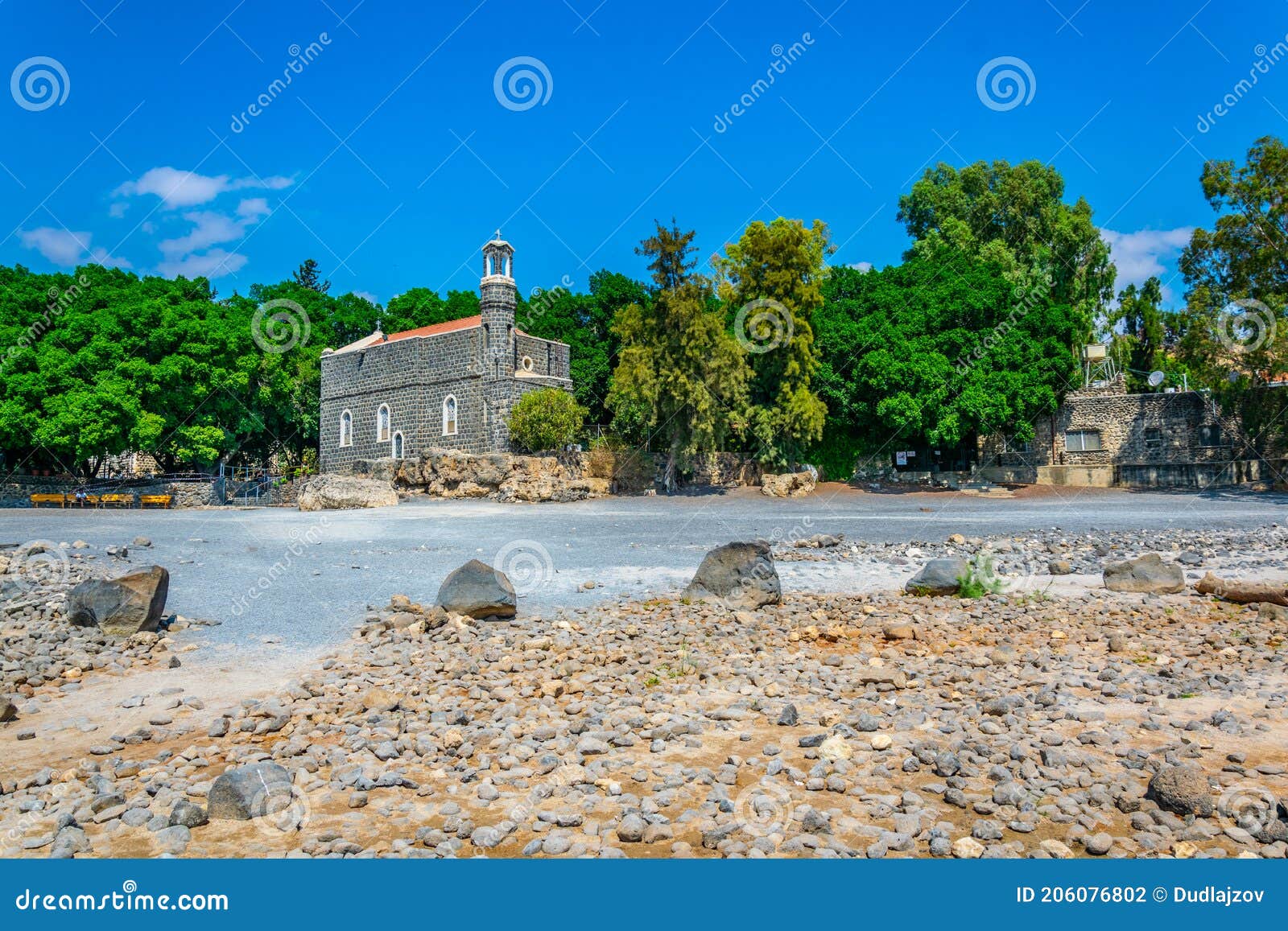Church of the Primacy of Saint Peter in Tabgha, Israel Stock Photo ...