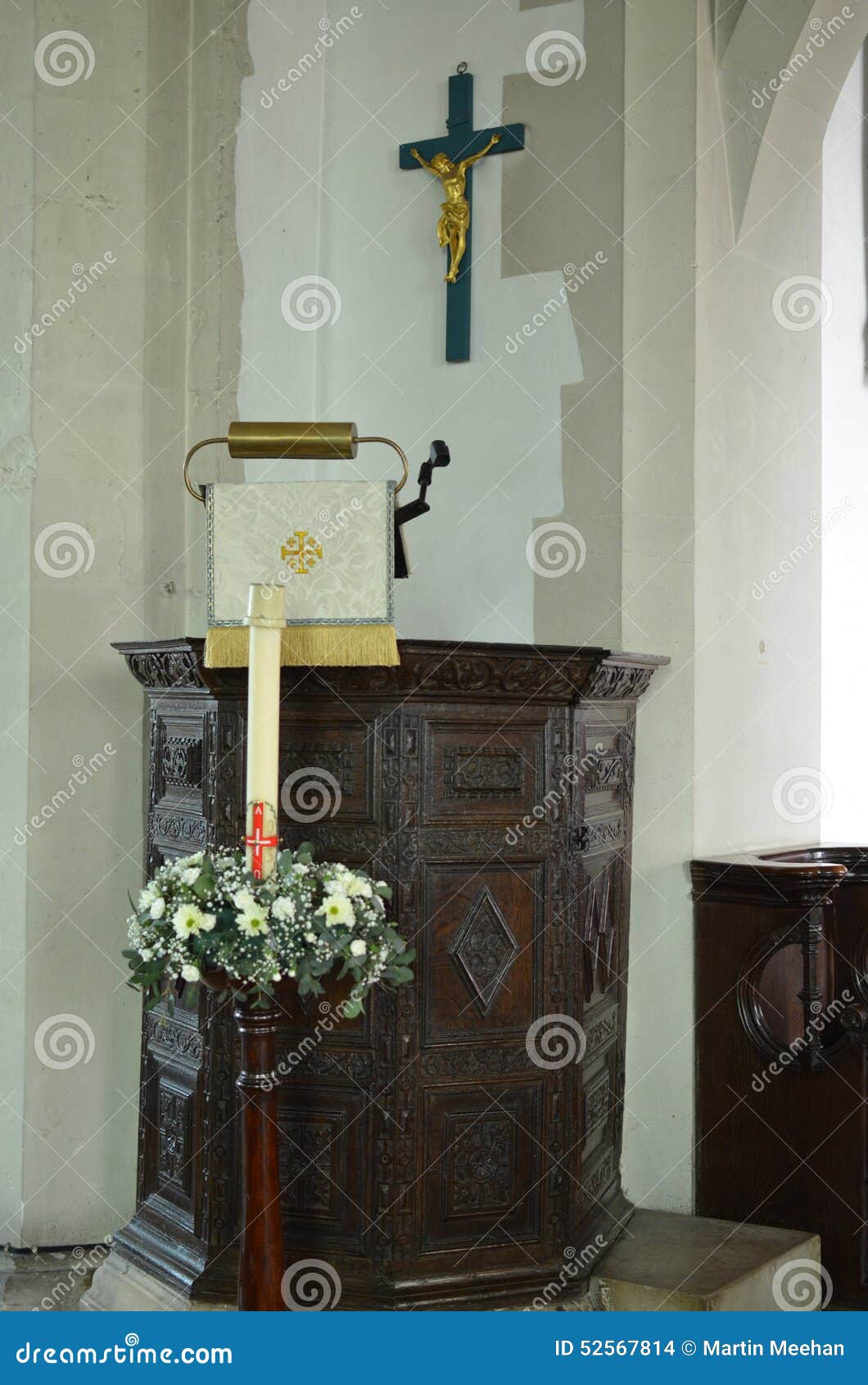 Old Church Pulpit Stock Photo | CartoonDealer.com #1338792