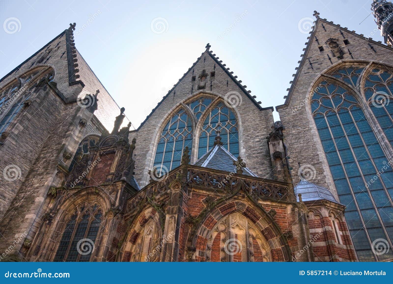 Church in the Red Light District, Amsterdam Stock Photo - Image of ...