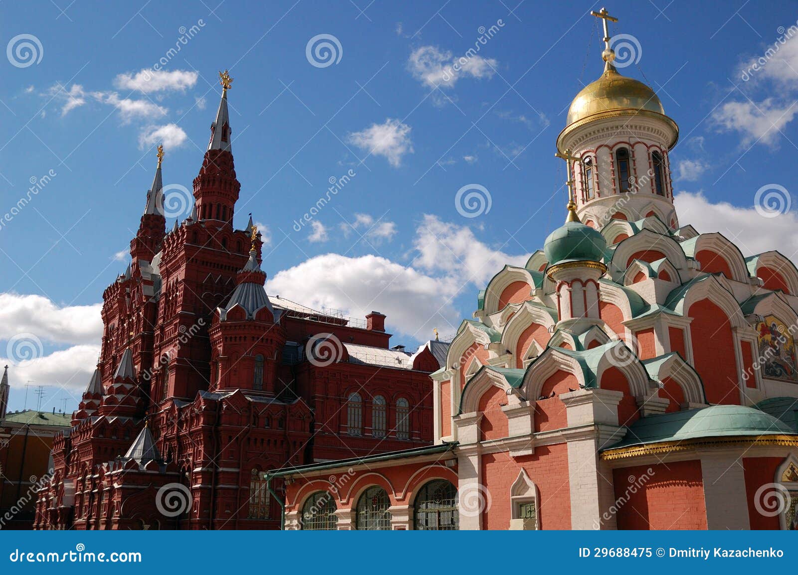 Church on red square stock image. Image of europe, european - 29688475