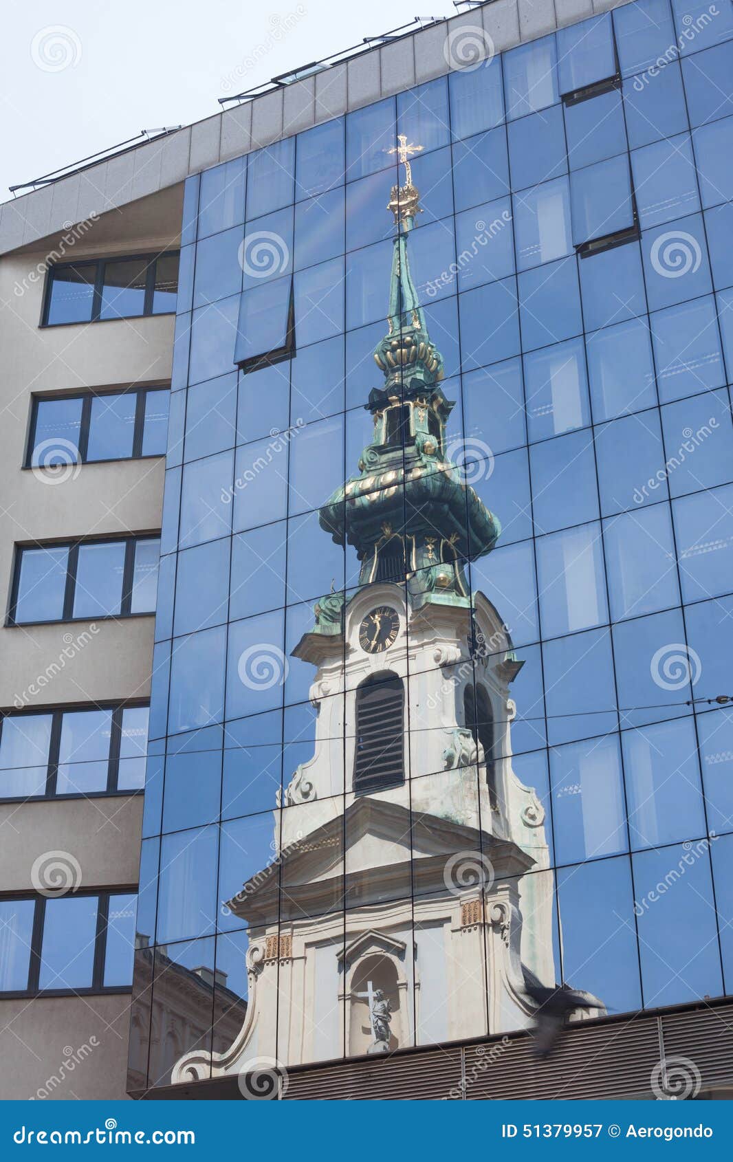 Church Reflection On Lago Di Braies, Dolomites, Italy Royalty-Free ...