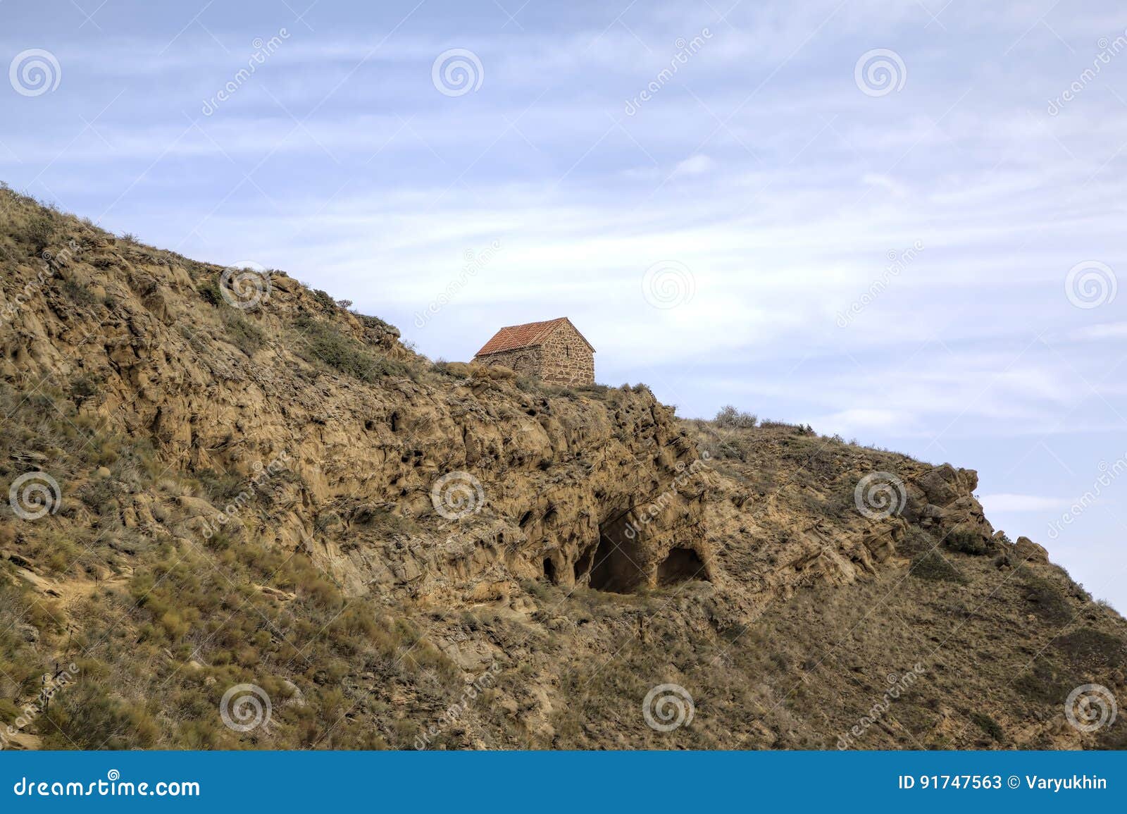 Church of the Resurrection. Monastery Udabno Stock Image - Image of ...