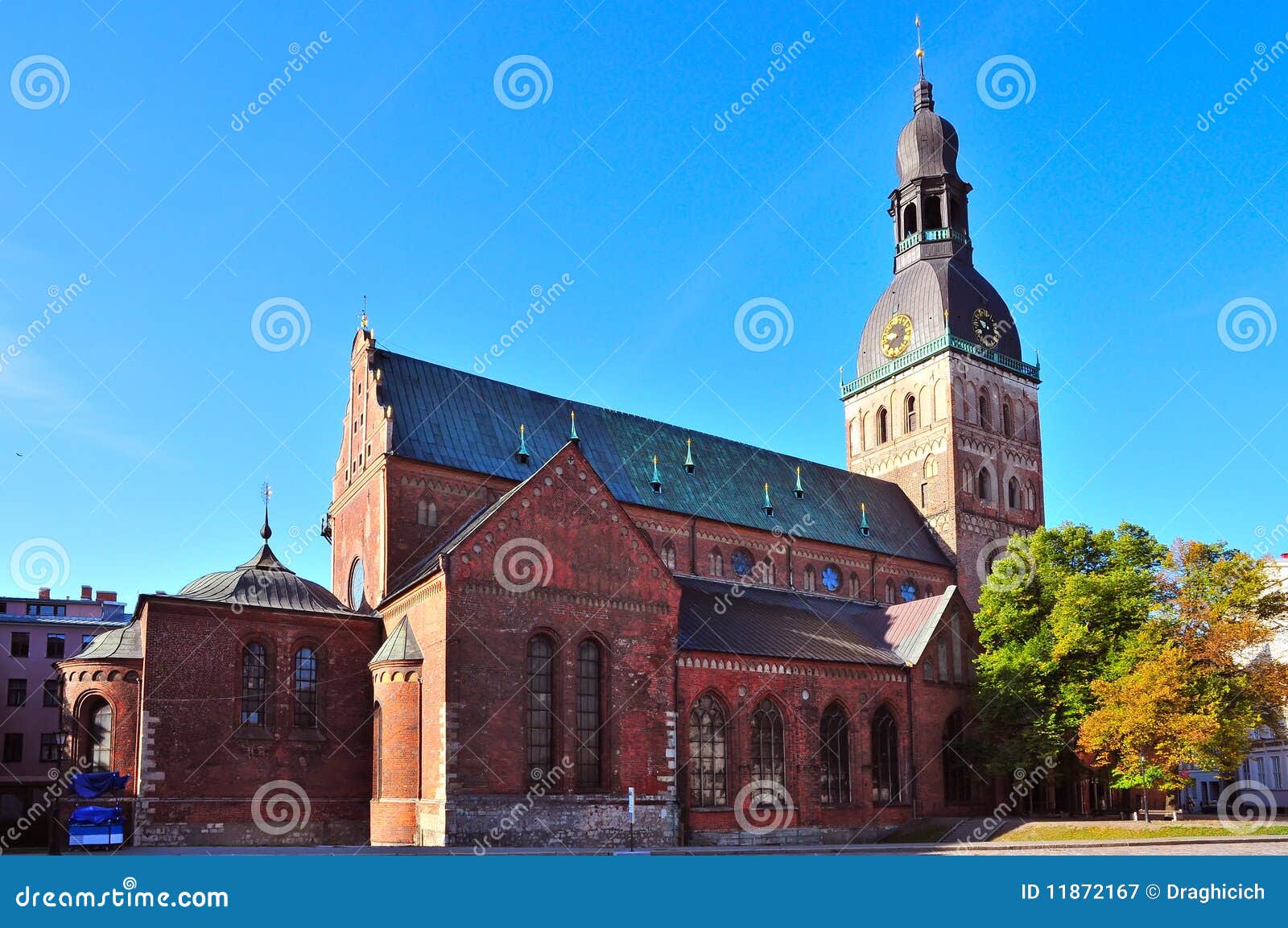 Church in Riga stock image. Image of historic, latvija - 11872167