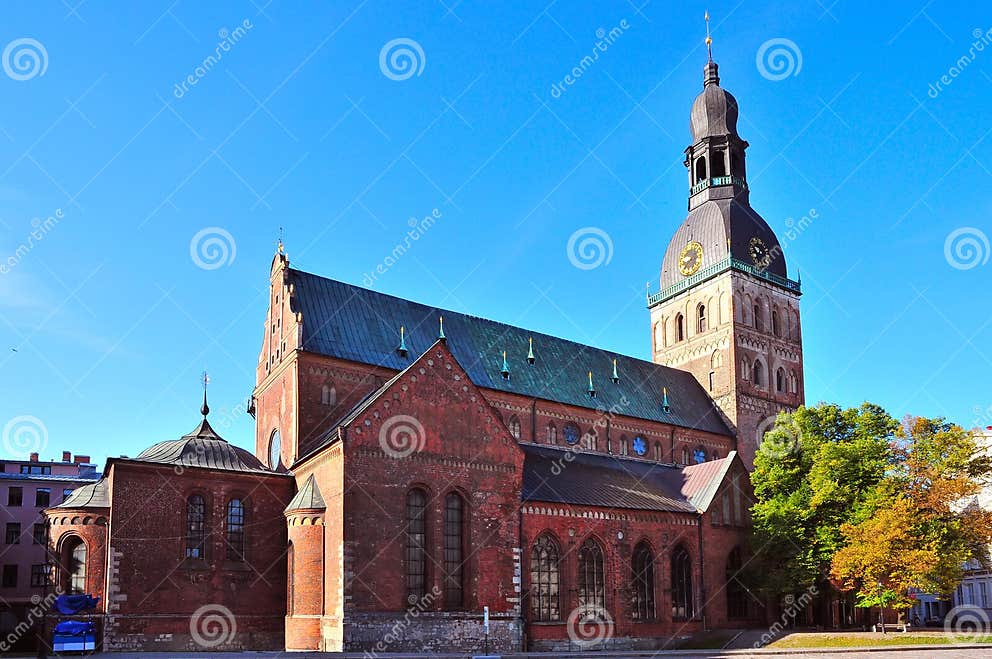 Church in Riga stock image. Image of historic, latvija - 11872167