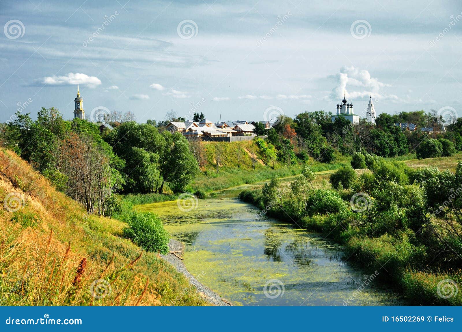 The Church on the Riverbank Stock Image - Image of chapel, reflex: 16502269