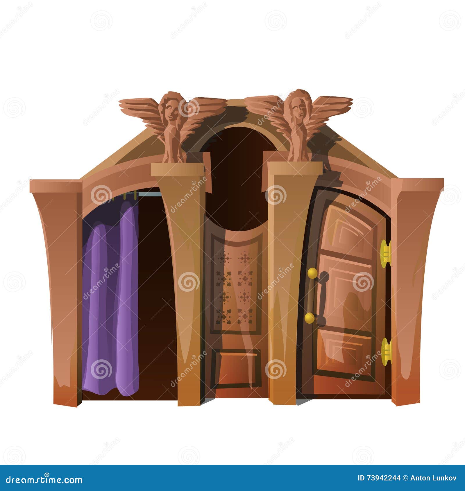 Confession Booth Vector Illustration | CartoonDealer.com #8486478