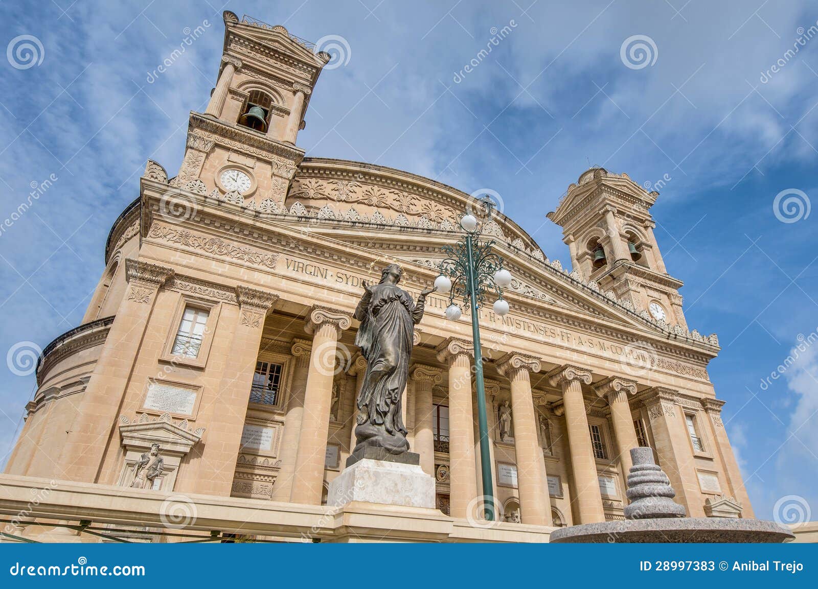 Church Rotunda of Mosta, Malta Stock Image - Image of malta, attraction ...