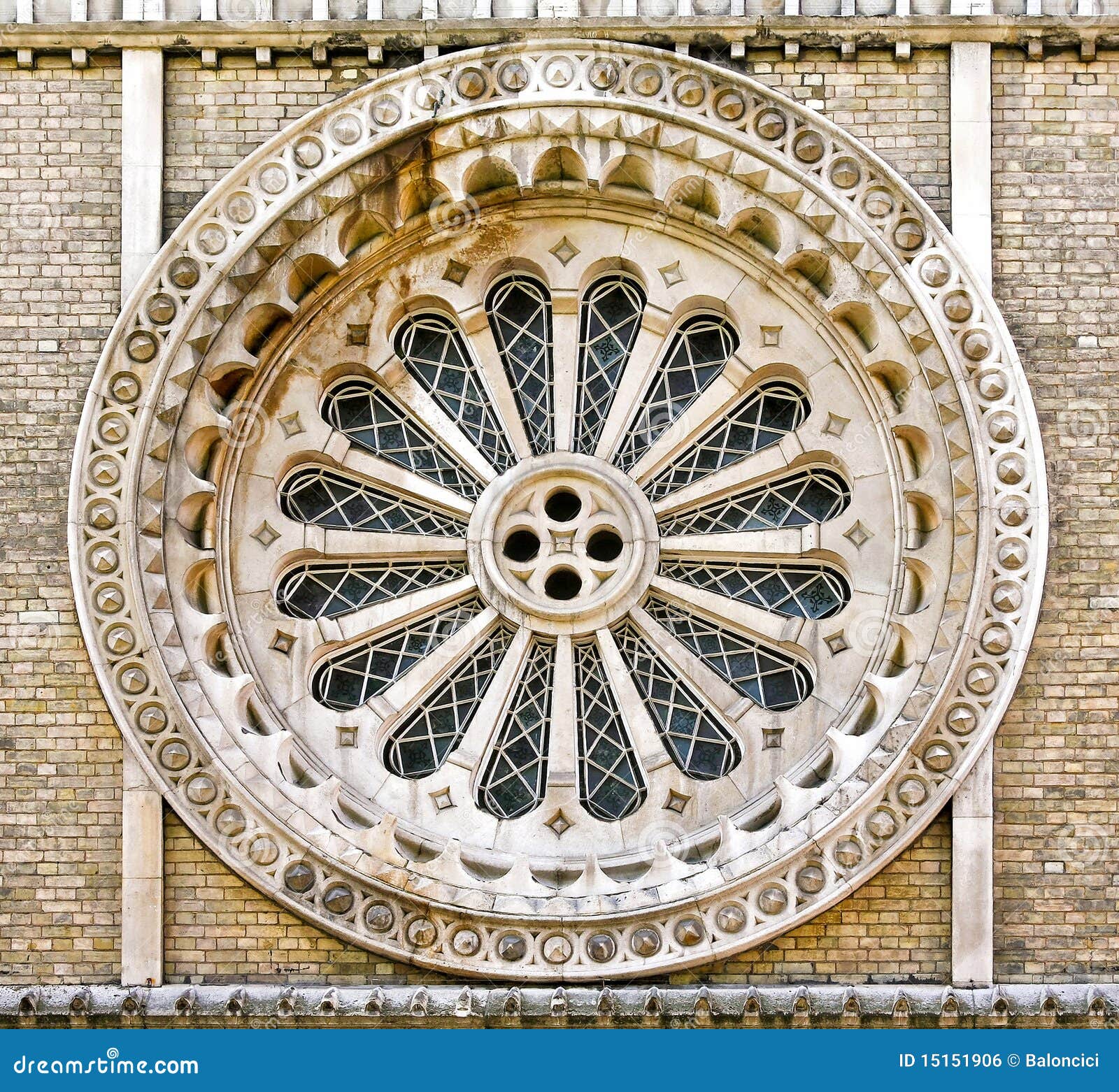 Church round window stock photo. Image of stone, windows - 15151906