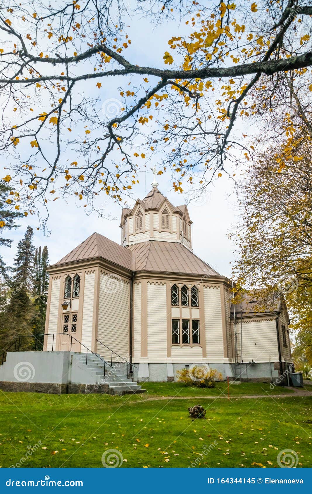 Church of Ruotsinpyhtaa at Autumn. it Was Built in 1770. the Basic ...