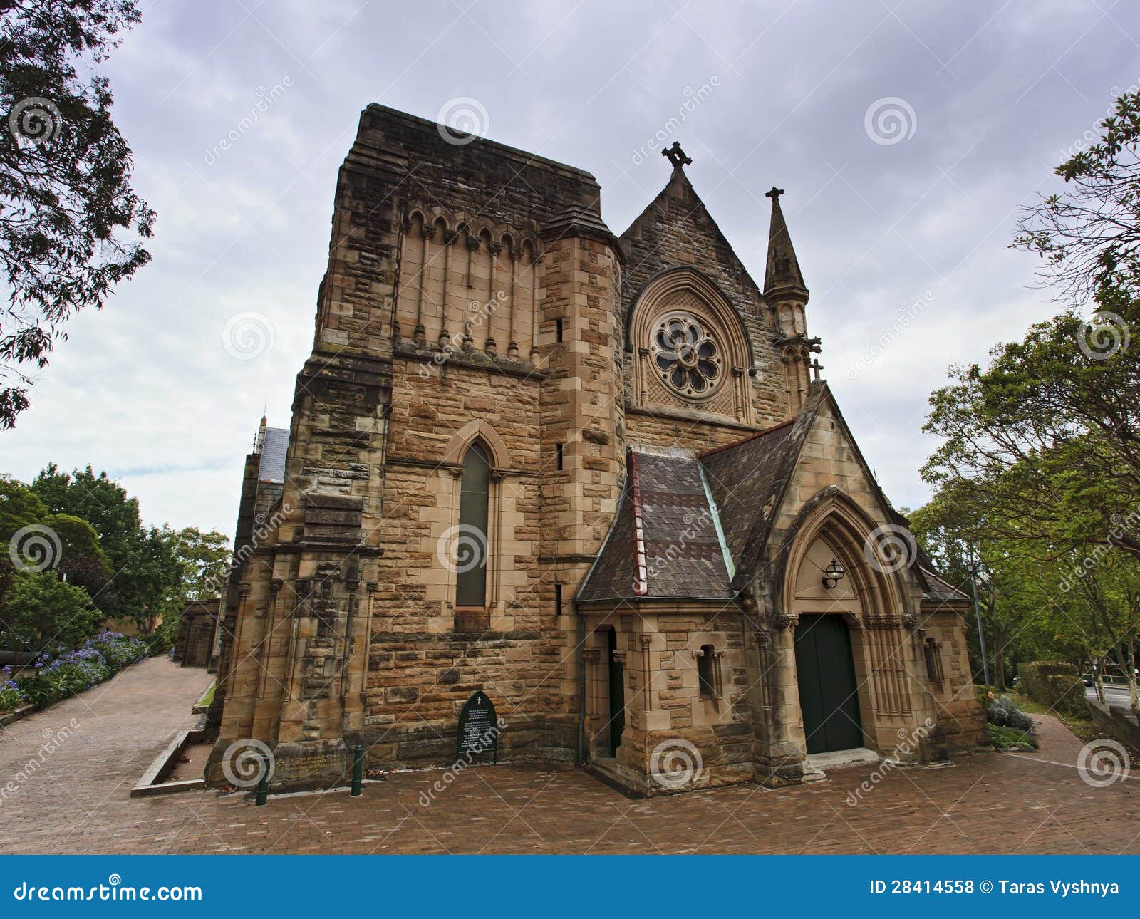 Church Rural Sandstone stock photo. Image of cross, rural - 28414558