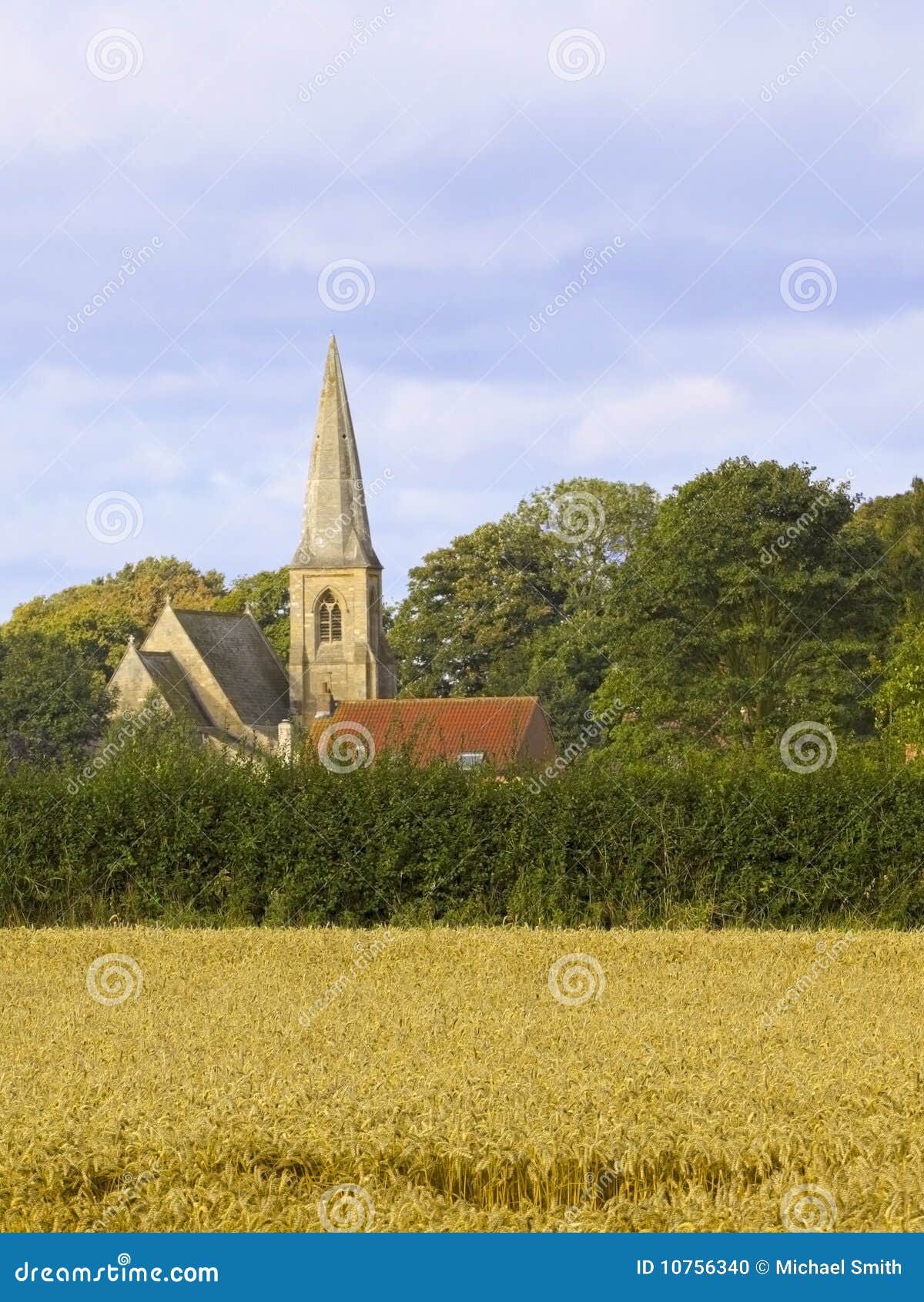 Church in a rural setting stock photo. Image of summer - 10756340