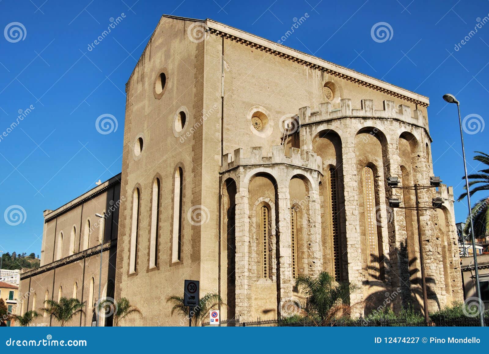 Church of S. Francesco - Messina Stock Image - Image of palm, sicilian ...