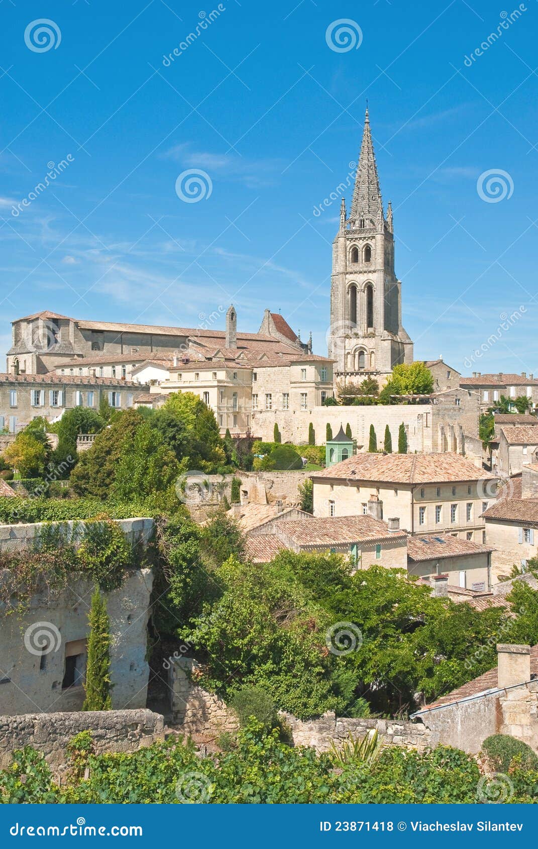 Church of Saint-Emilion stock photo. Image of architecture - 23871418