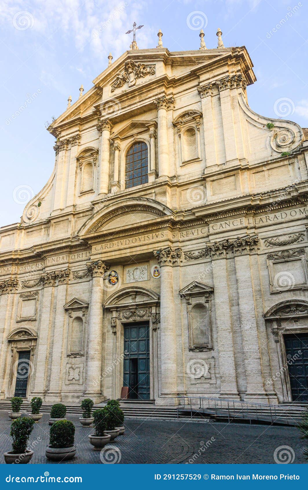Church of Saint Ignatius of Loyola in Rome Stock Image - Image of italy ...