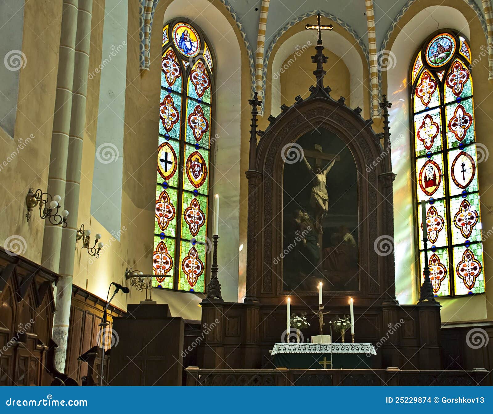 Church of Saint John in Cesis, Latvia Stock Photo - Image of basilica ...