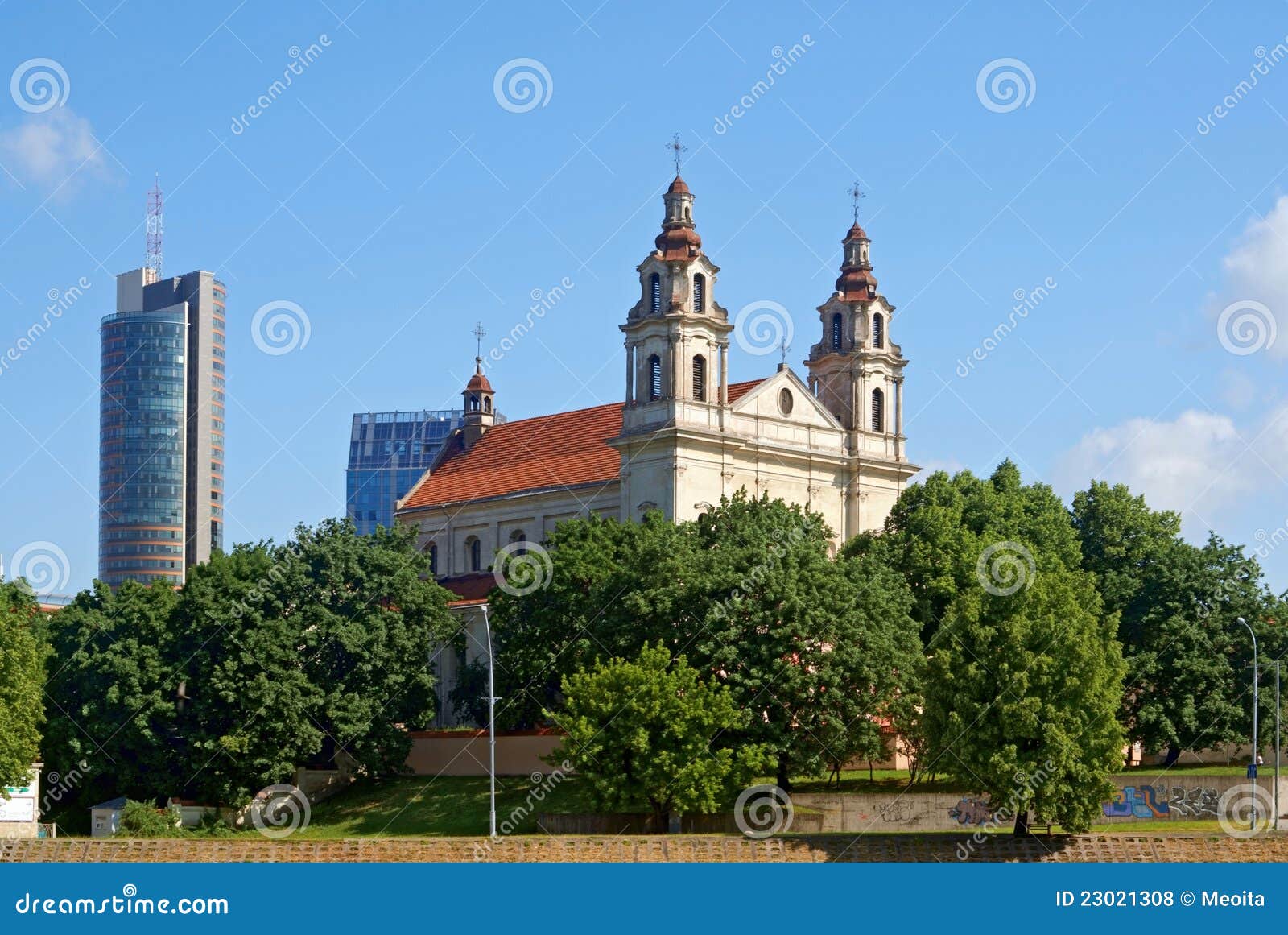 Church of Saint Raphael stock photo. Image of roof, lithuania - 23021308