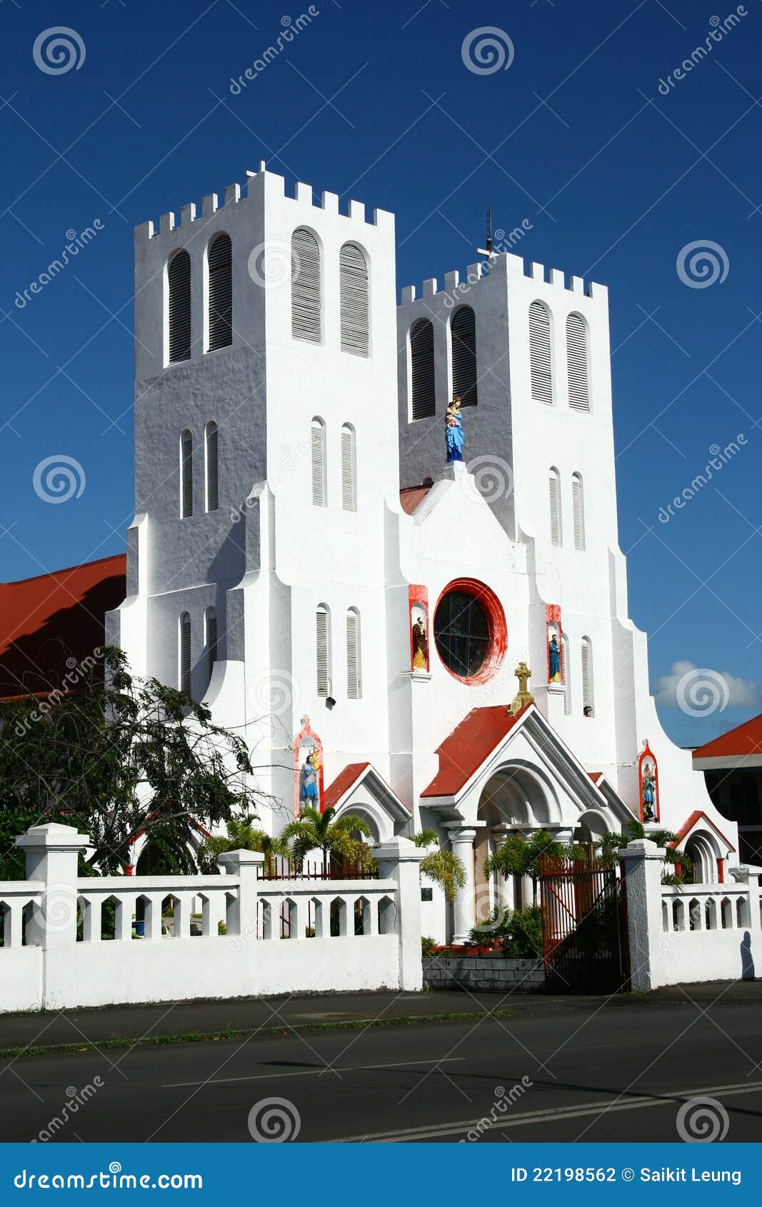 Church in Samoa stock photo. Image of buildings, christian - 22198562