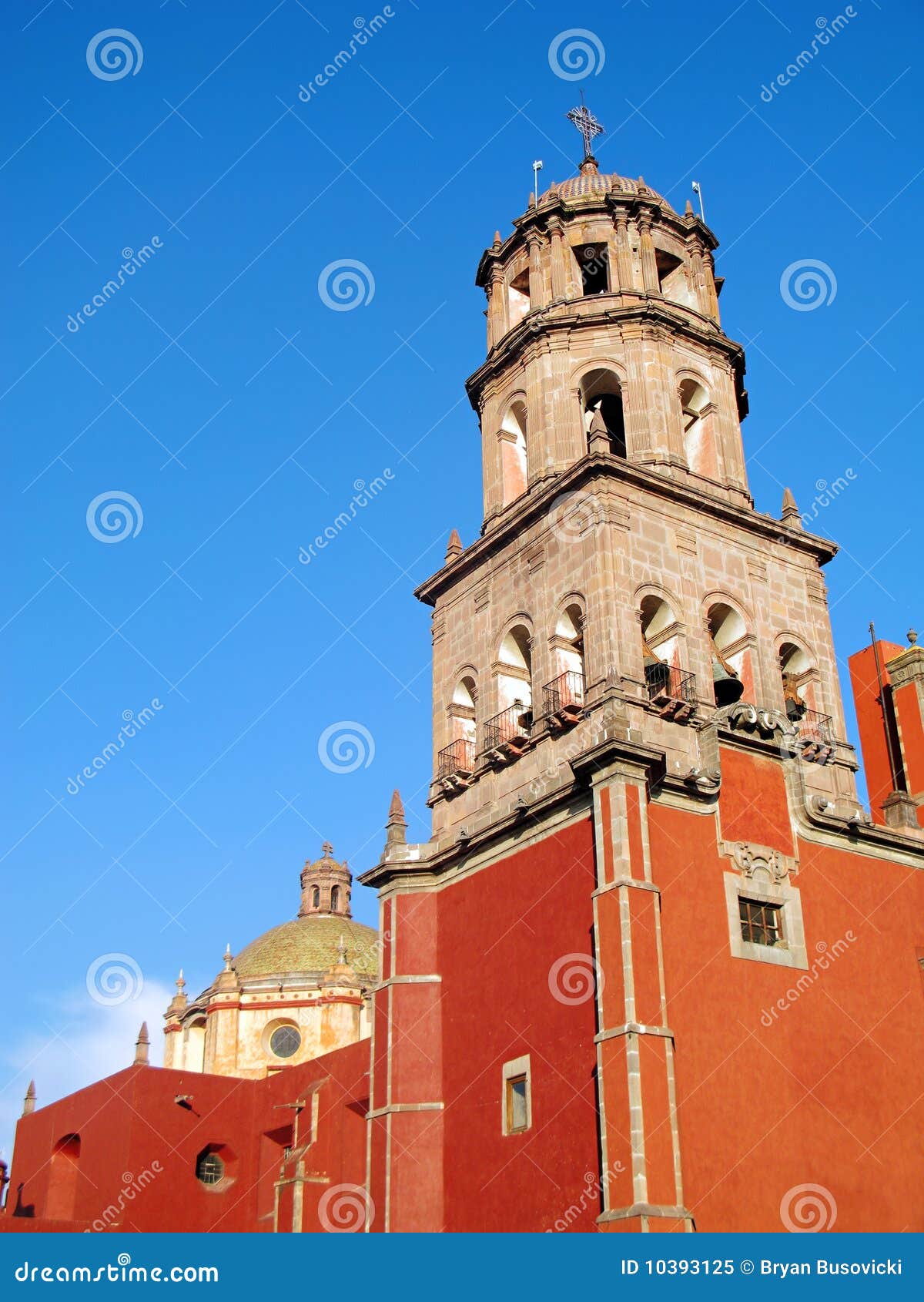 Church of San Francisco in Queretaro, Mexico. Stock Image - Image of ...