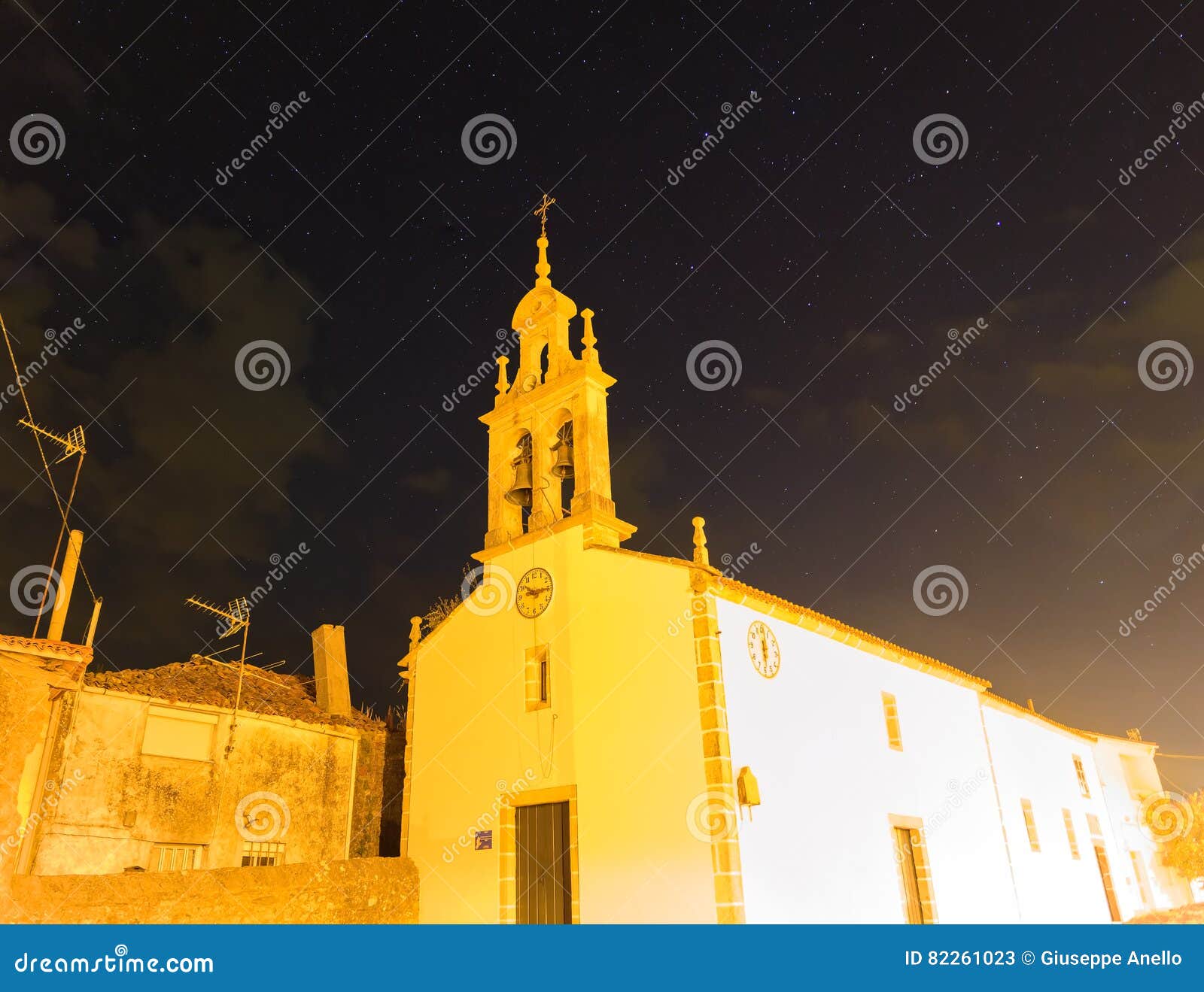 Church of Santiago, Boente stock image. Image of culture - 82261023