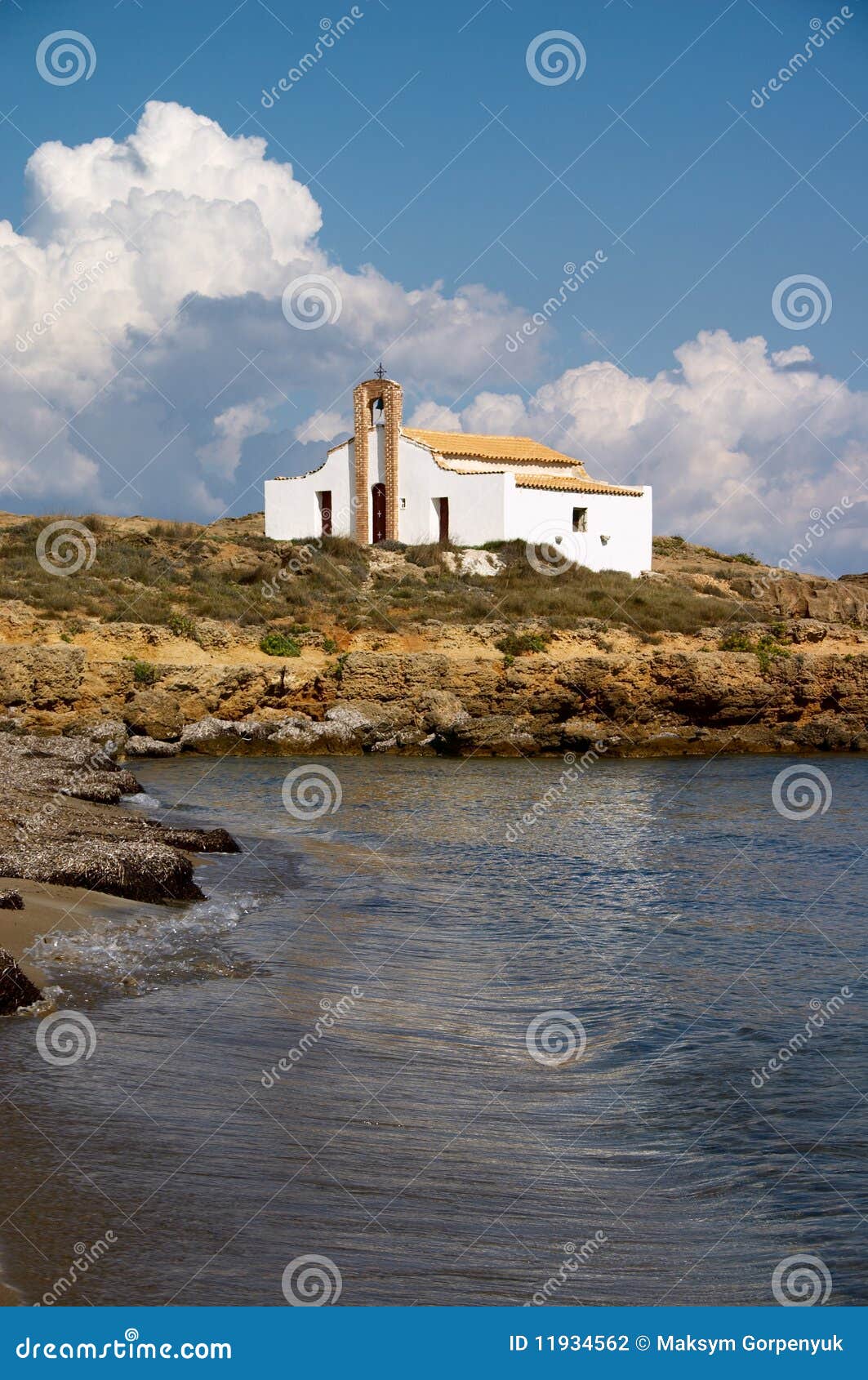 Church at sea coast stock photo. Image of coast, outdoor - 11934562