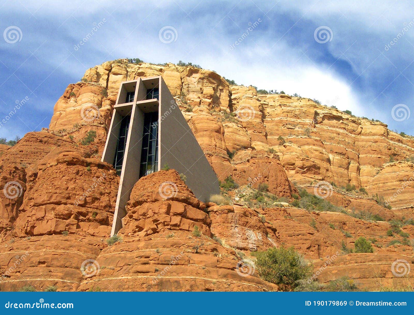 Church in Sedona stock image. Image of canyon, holy - 190179869