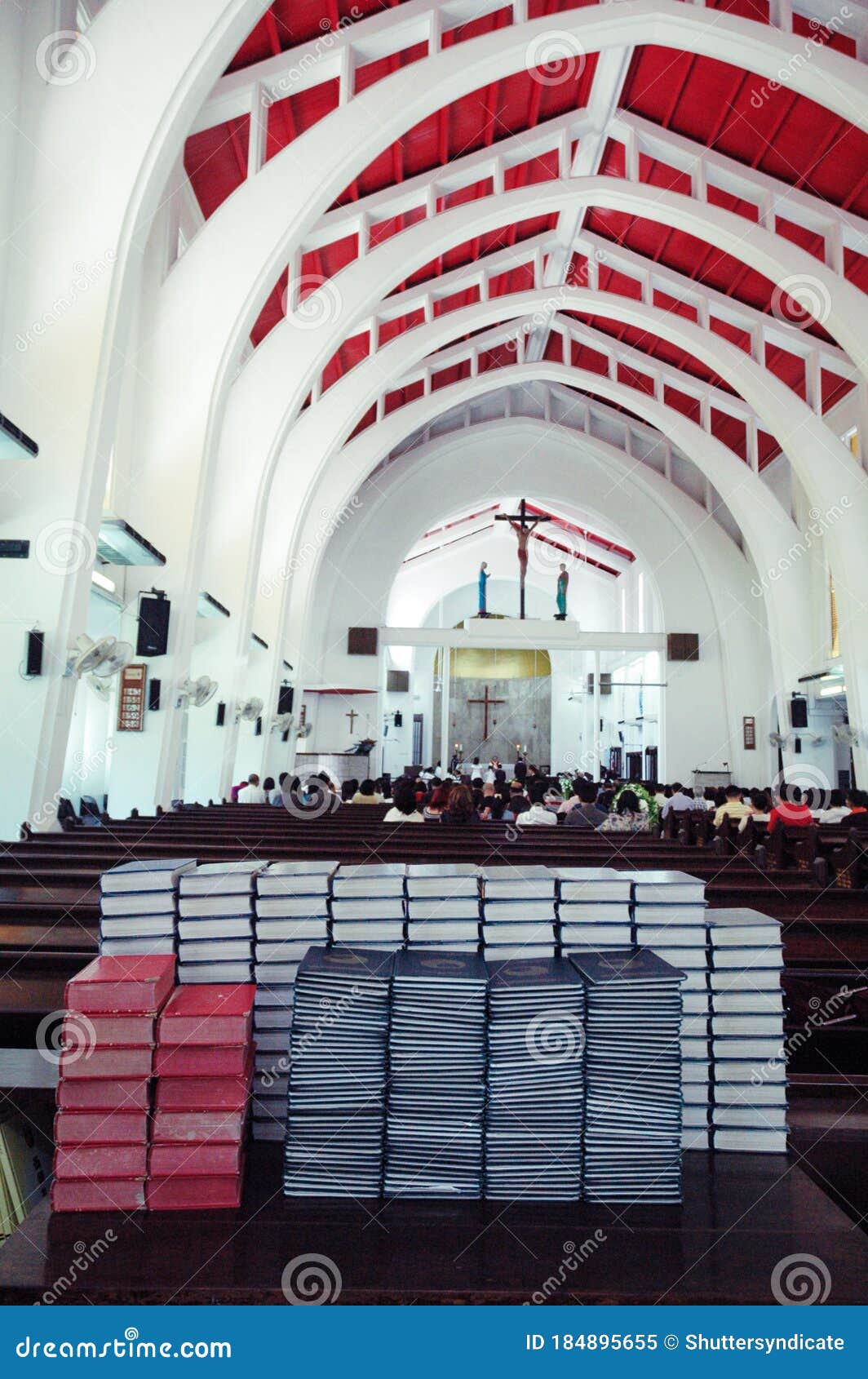 Church in service. stock image. Image of devotional - 184895655