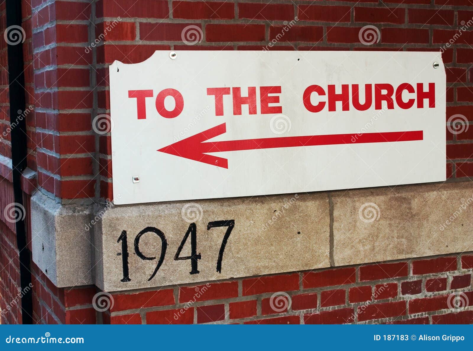 Church Sign stock image. Image of brick, church, ceremony - 187183