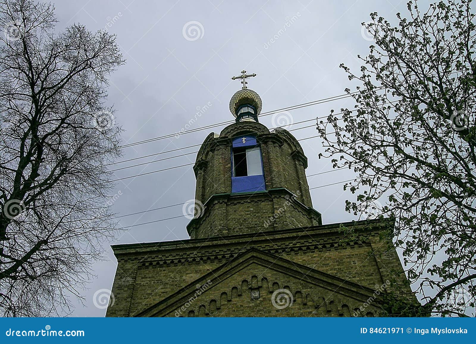 Church Sky and Tree`s Branches Stock Image - Image of granite, medieval ...