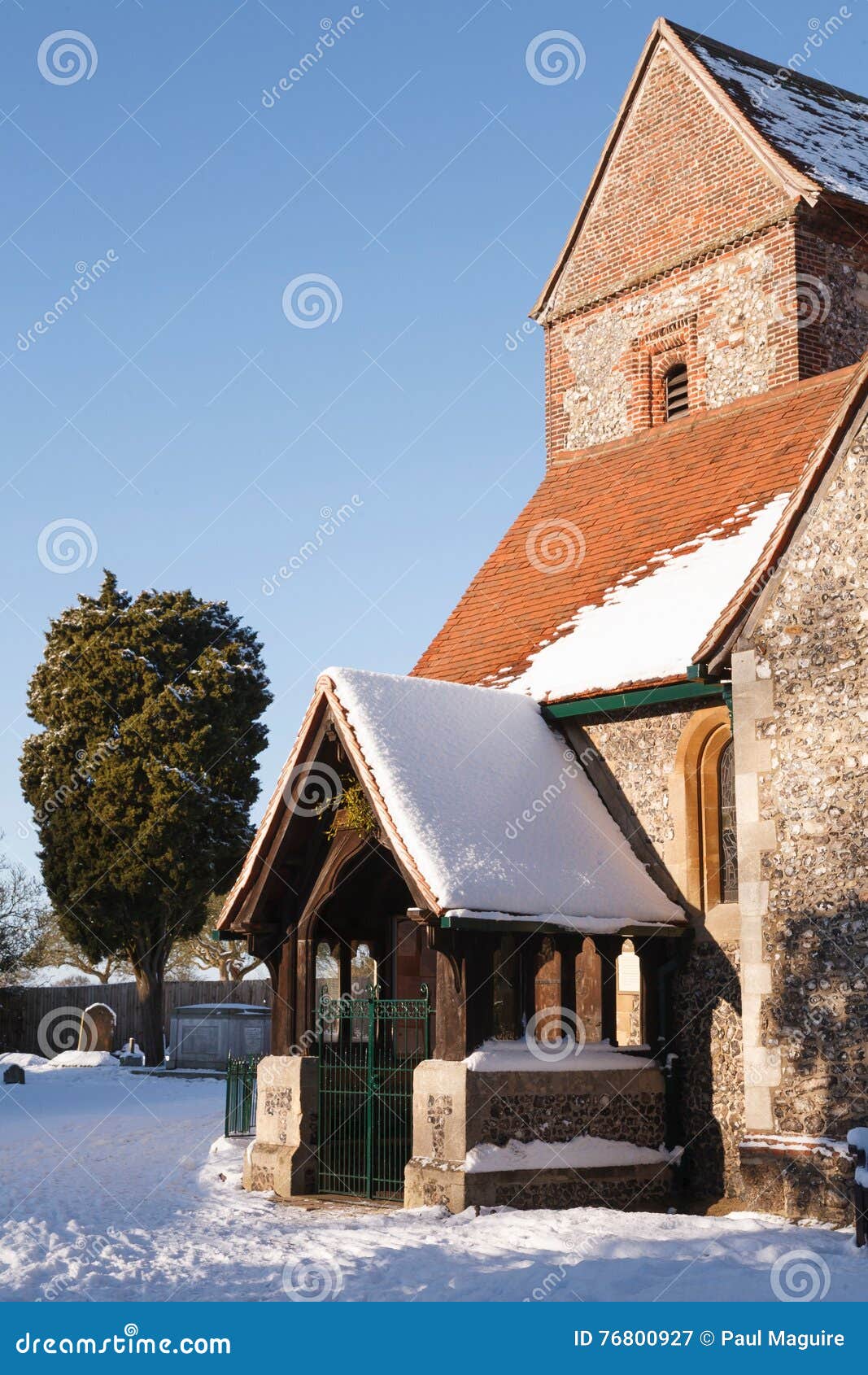 Church in snow stock image. Image of kingdom, mediaeval - 76800927
