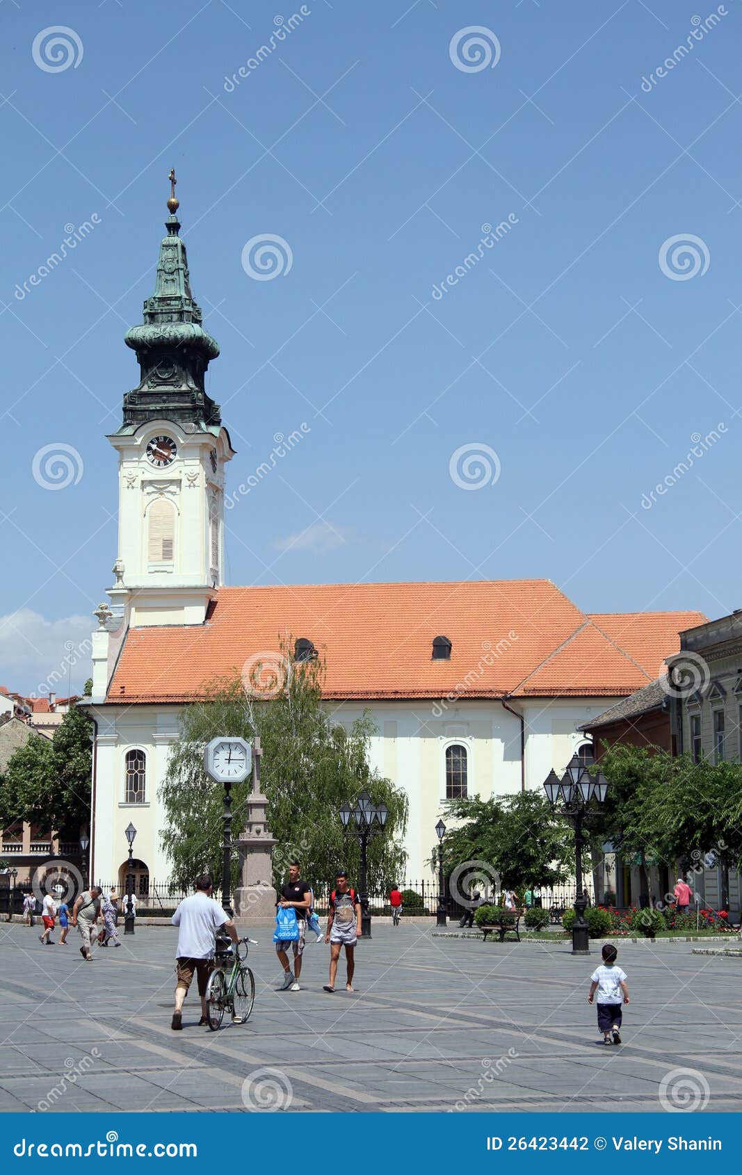Church in Sombor editorial photography. Image of column - 26423442