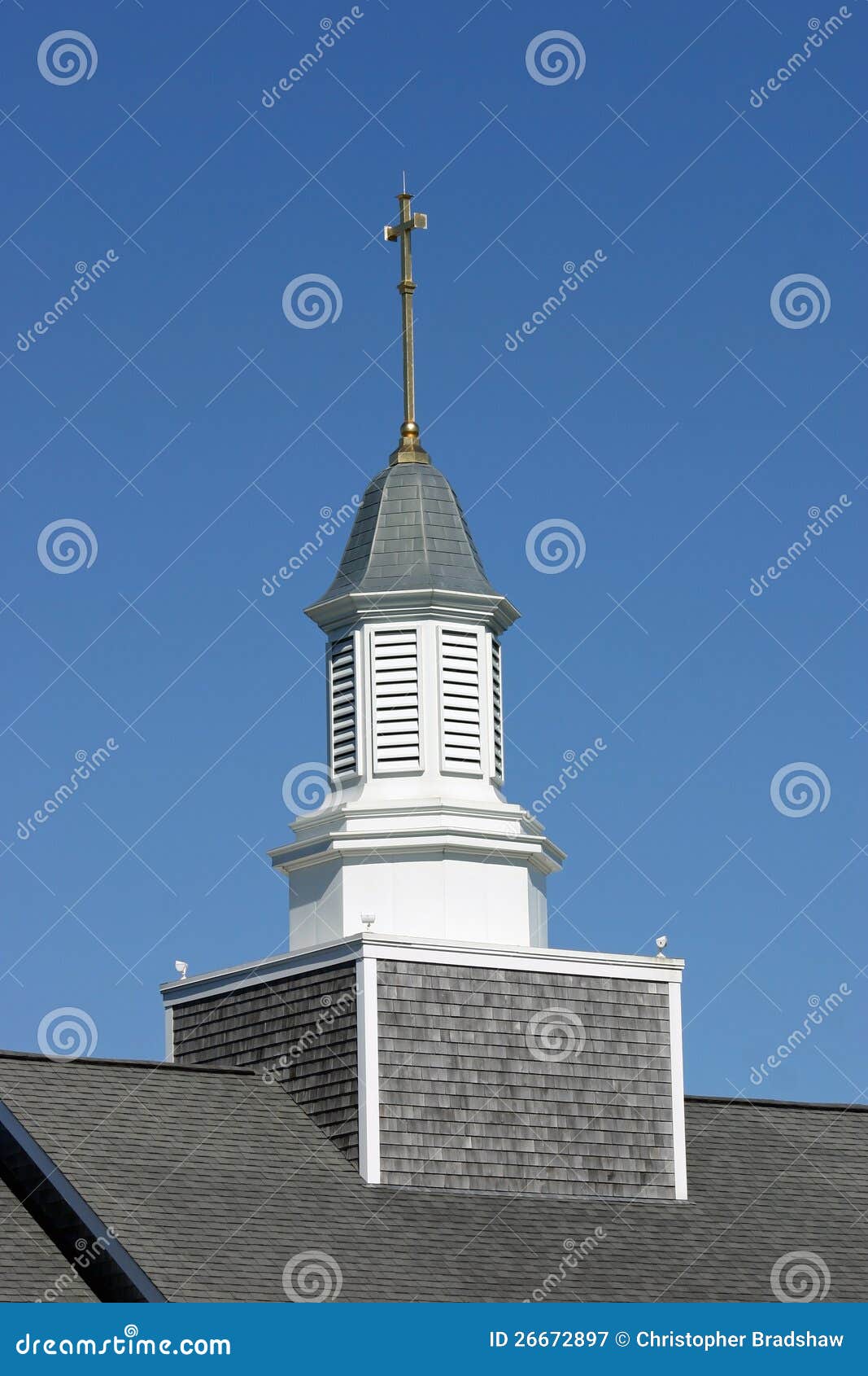 Church Spire stock image. Image of shingle, tower, spire - 26672897