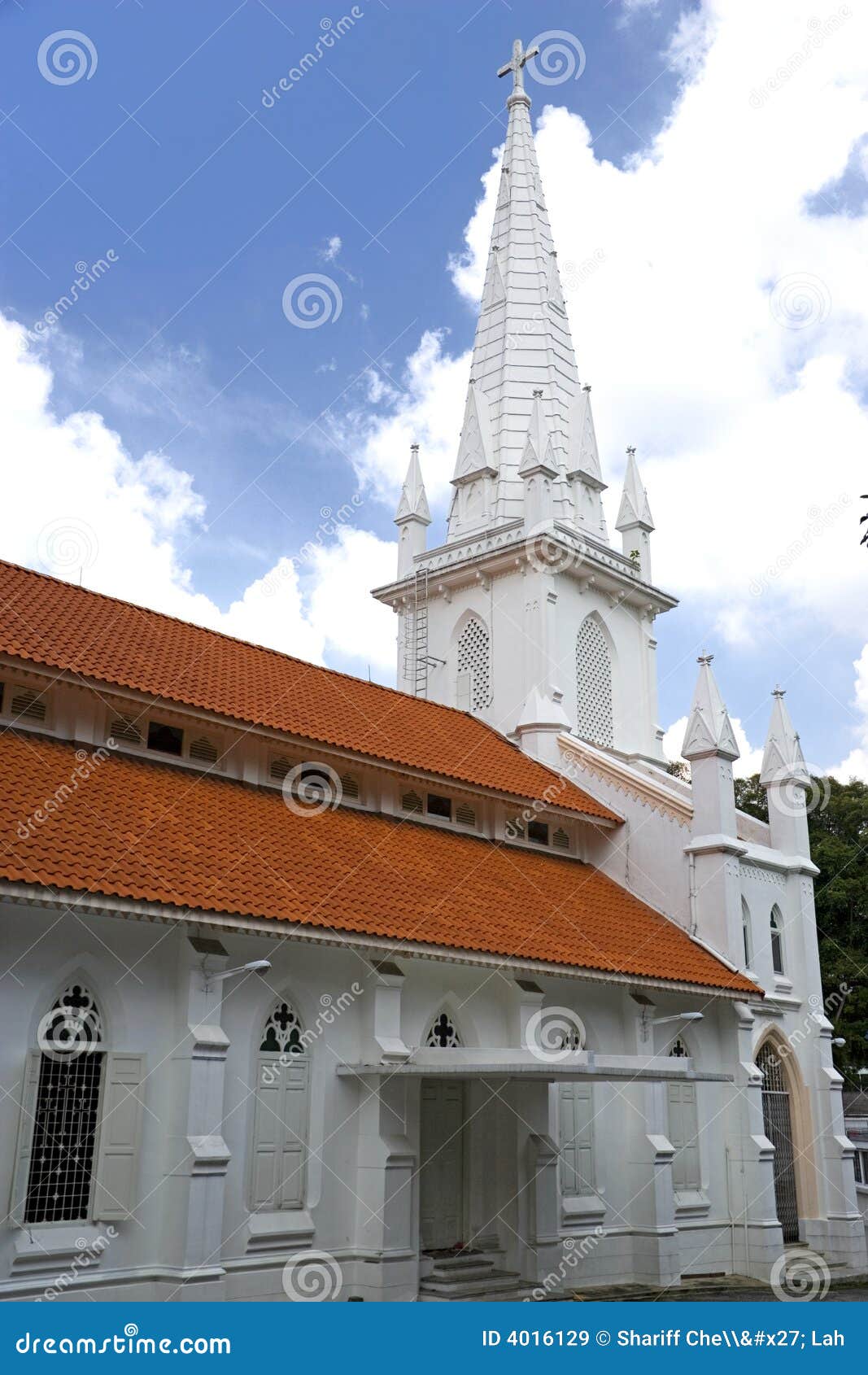 Church with Spire or Steeple Stock Image - Image of steeple, malaysia ...