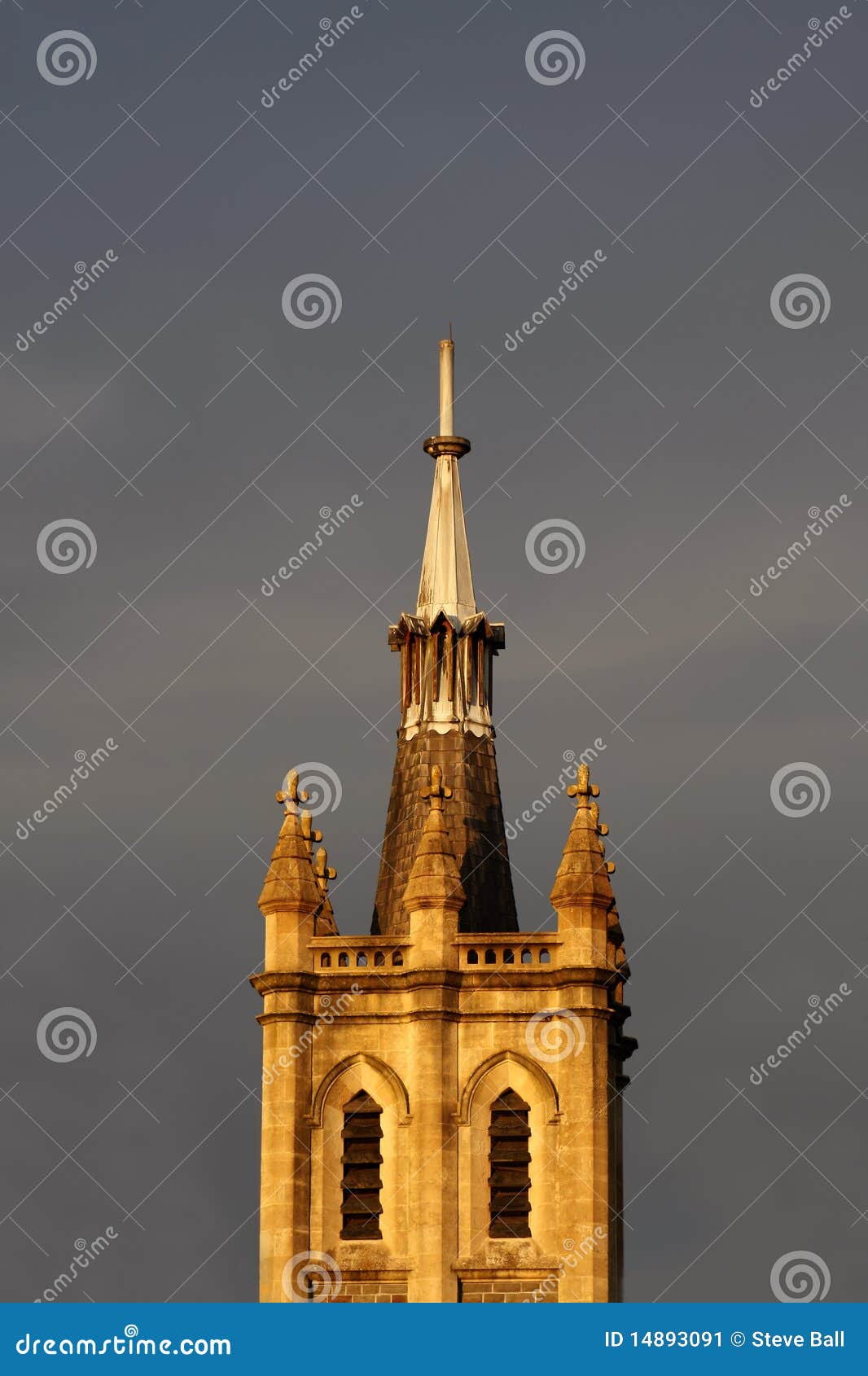 Church spire at sunset stock image. Image of chapel, church - 14893091