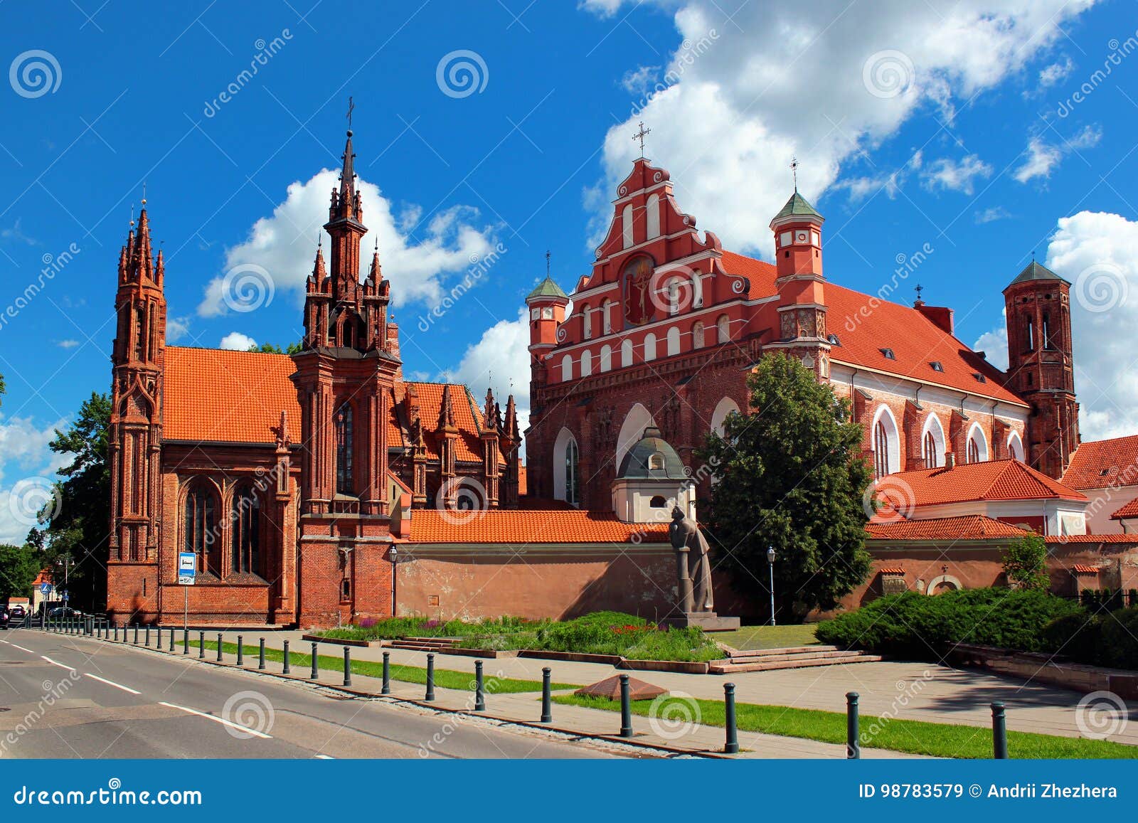 Church of St. Anne in Vilnius, Lithuania Stock Image - Image of baltic ...