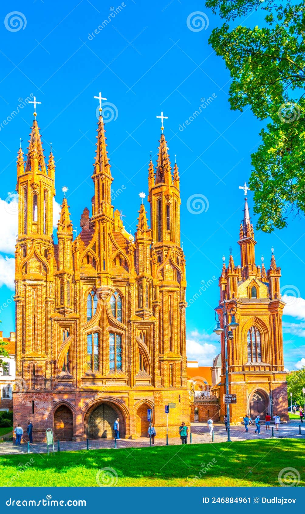 Church of St Anne in Vilnius, Lithuania...IMAGE Editorial Photo - Image ...
