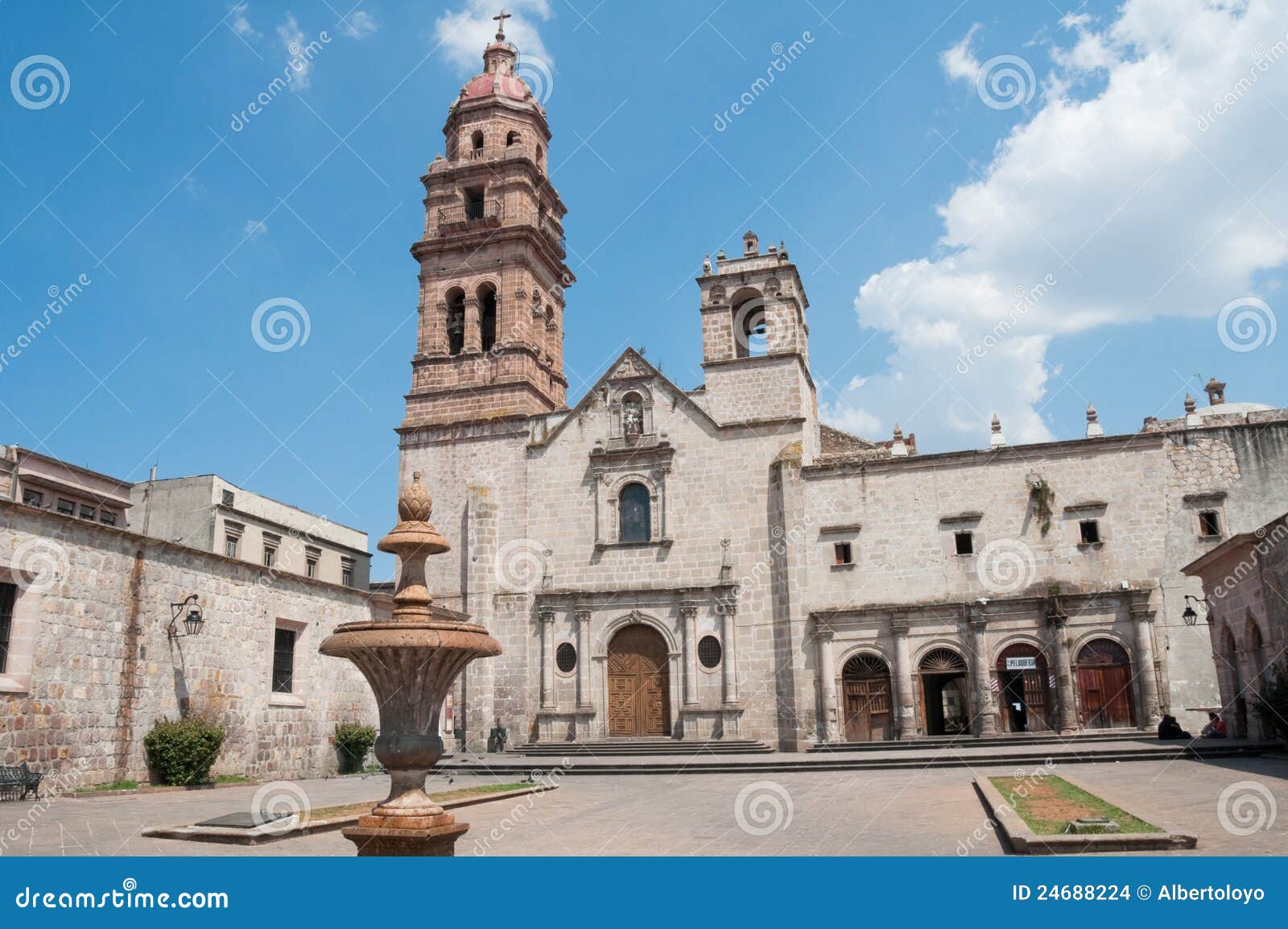 Church of St. Augustine, Morelia (Mexico) Stock Photo - Image of ...